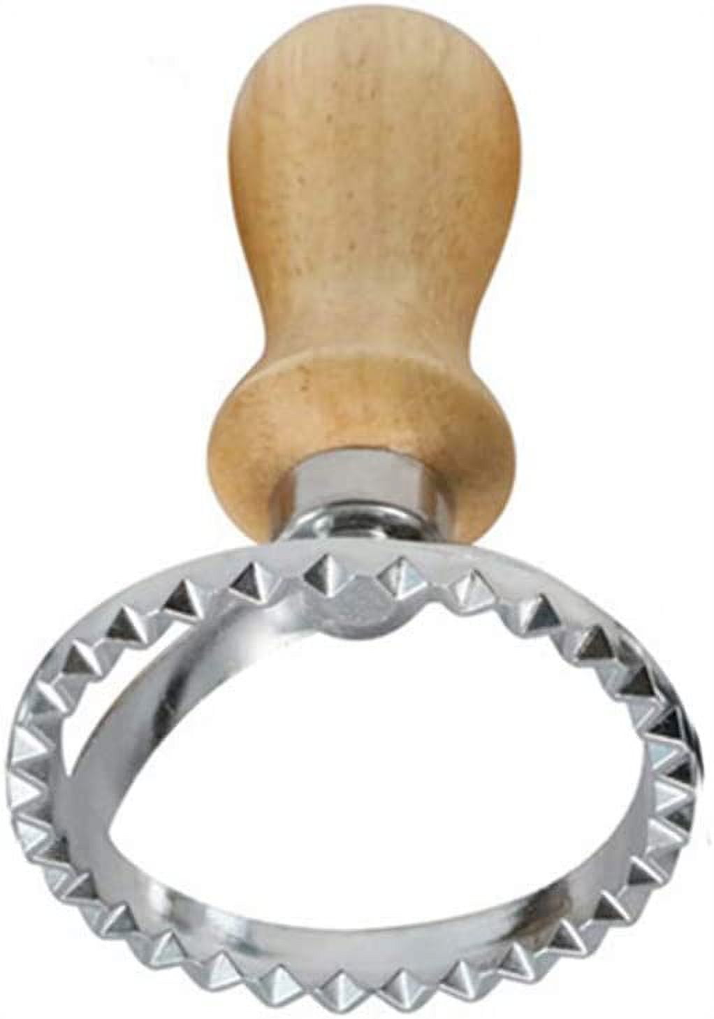 Ravioli Cutter Stamps with Roller Wheel Round & Squar Mold with Wooden ...