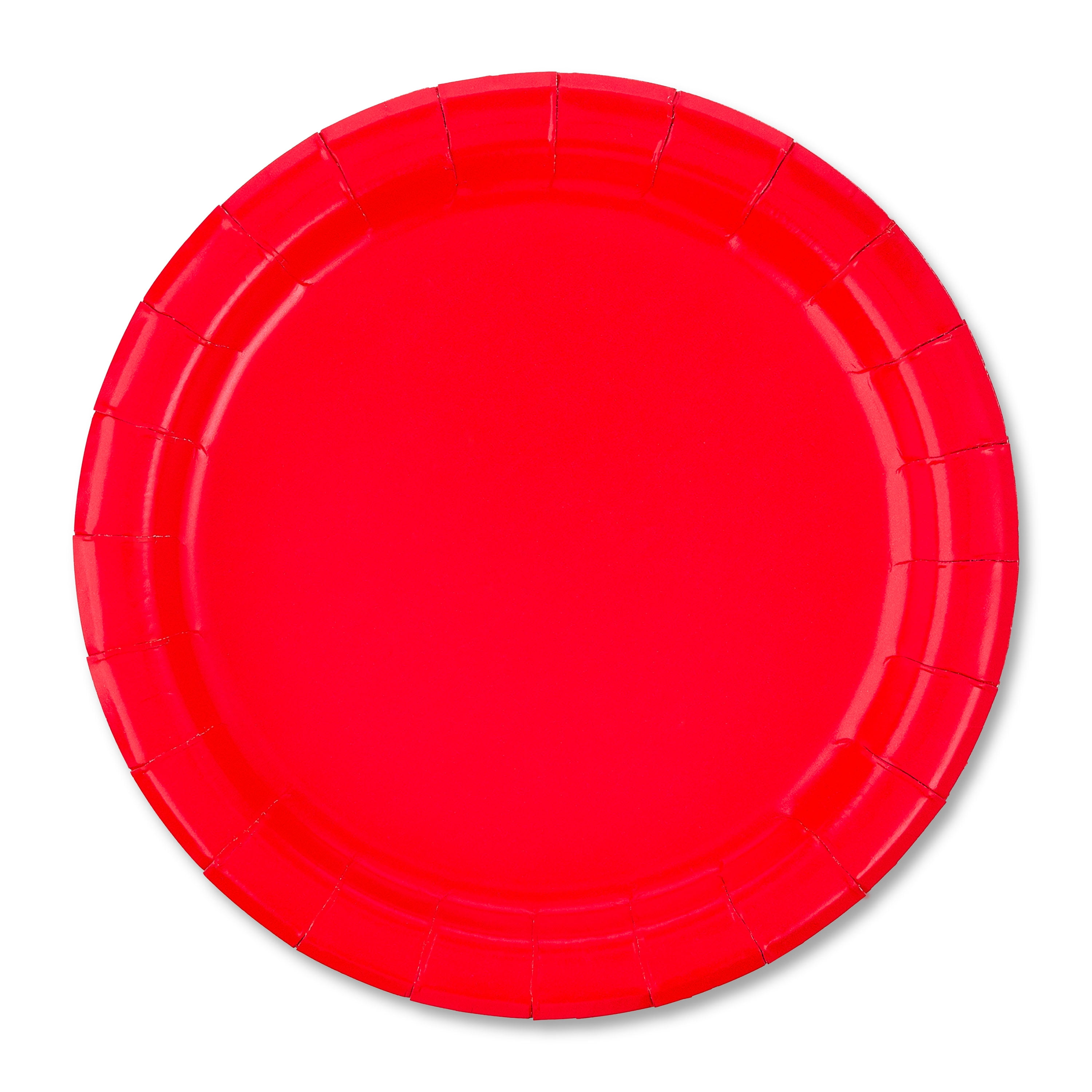 Way To Celebrate Disposable Paper Plates, 7 inches, Ravishing Red, 24 ...