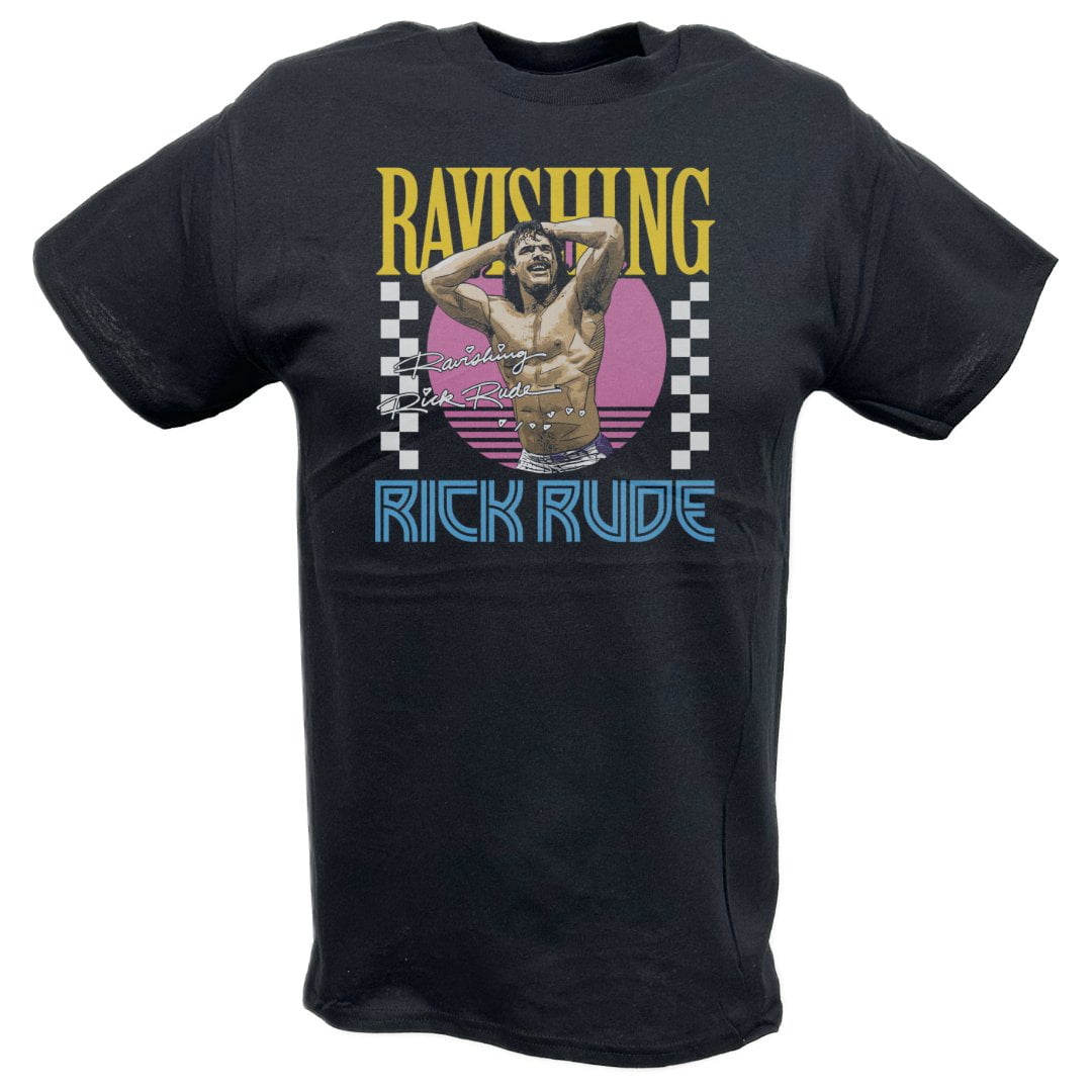Ravishing Rick Rude Signature Black T-shirt - Walmart.com