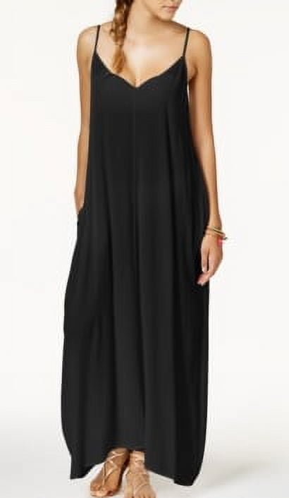Raviya BLACK Spaghetti Strap Maxi Swim Dress Cover-up, US Small ...