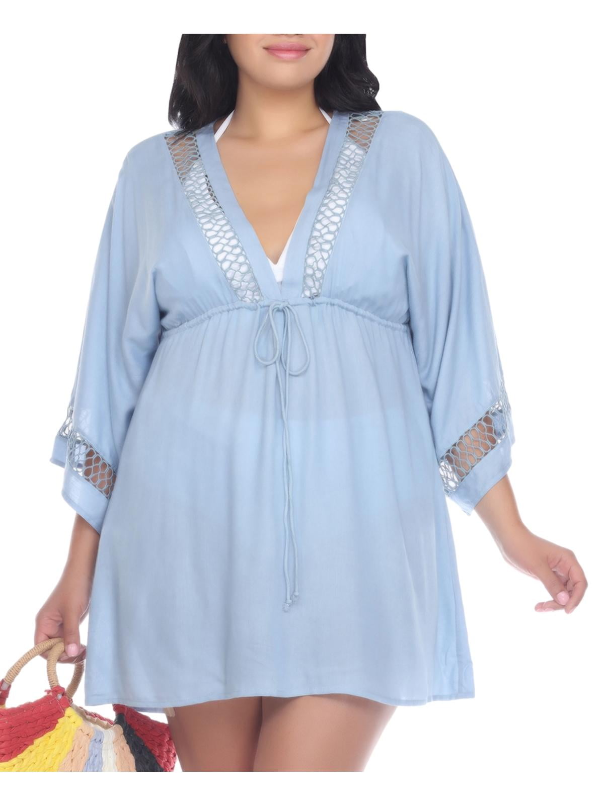 Raviya Womens Plus Crochet Summer Cover-Up - Walmart.com