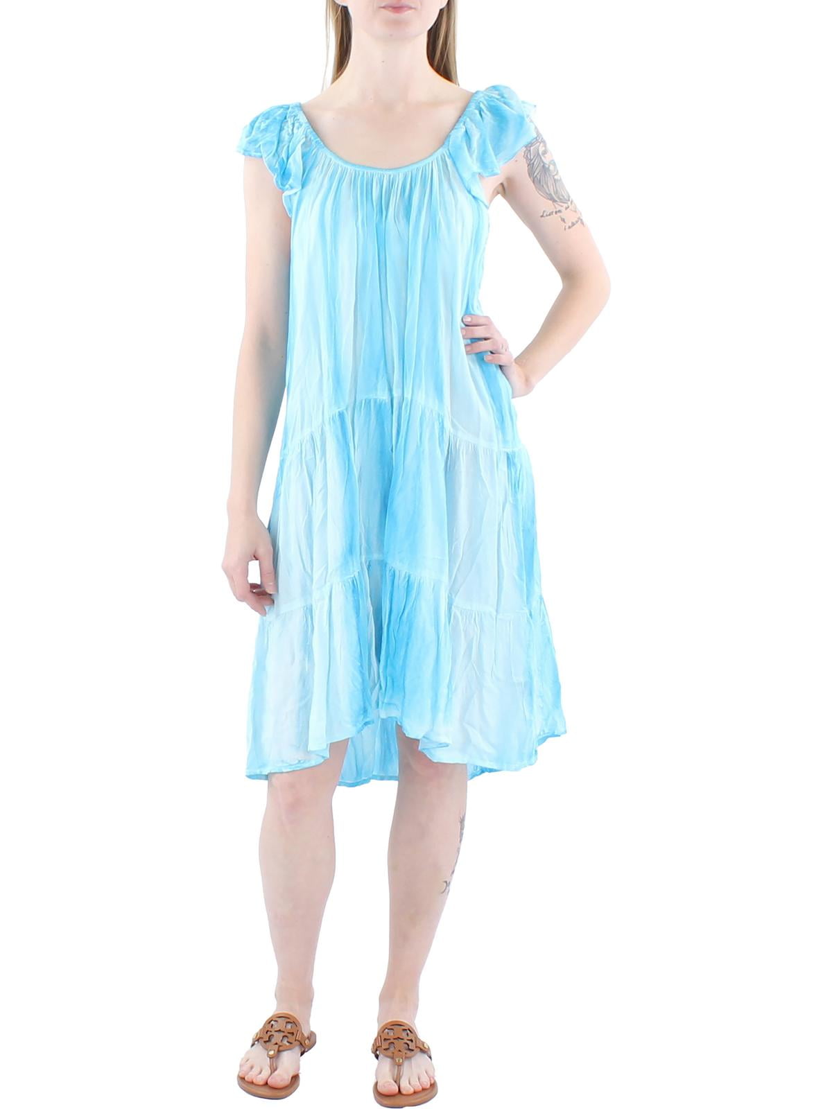 Raviya Womens Tie-Dye Dress Cover-Up - Walmart.com