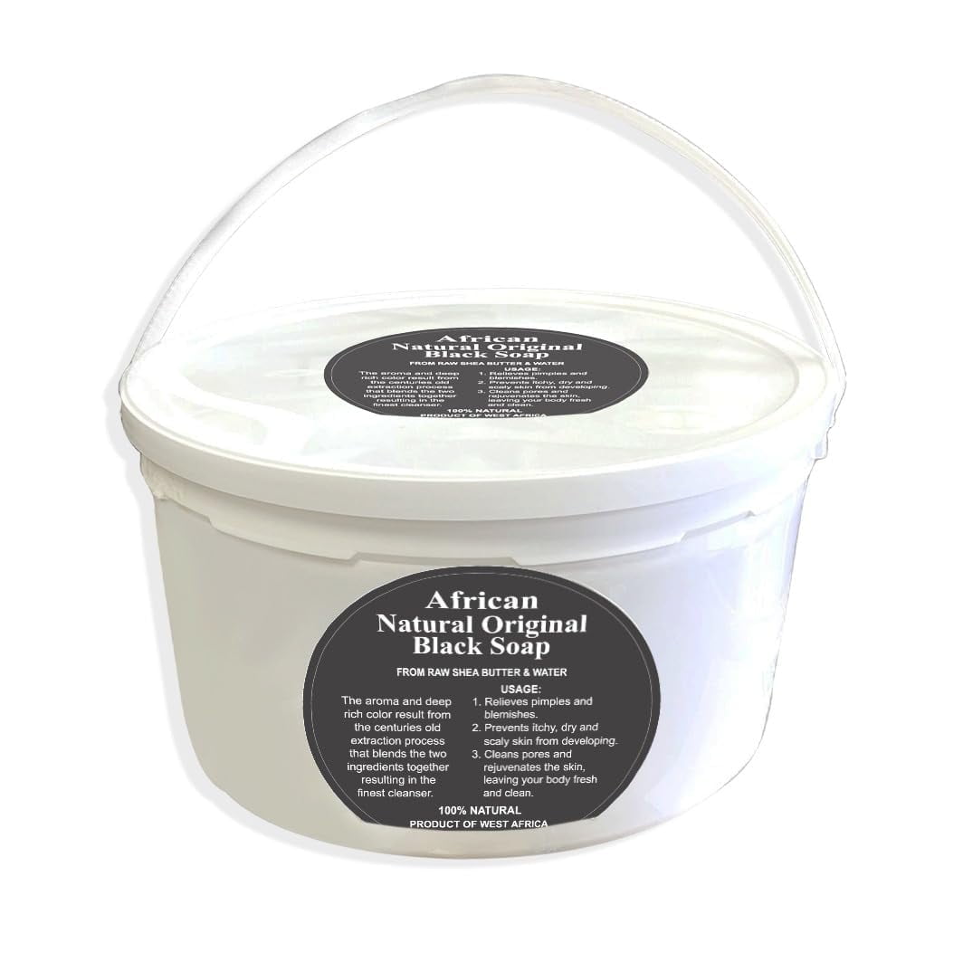 Raw African Black Soap Paste 5LBs - 100% pure natural Product of Ghana ...
