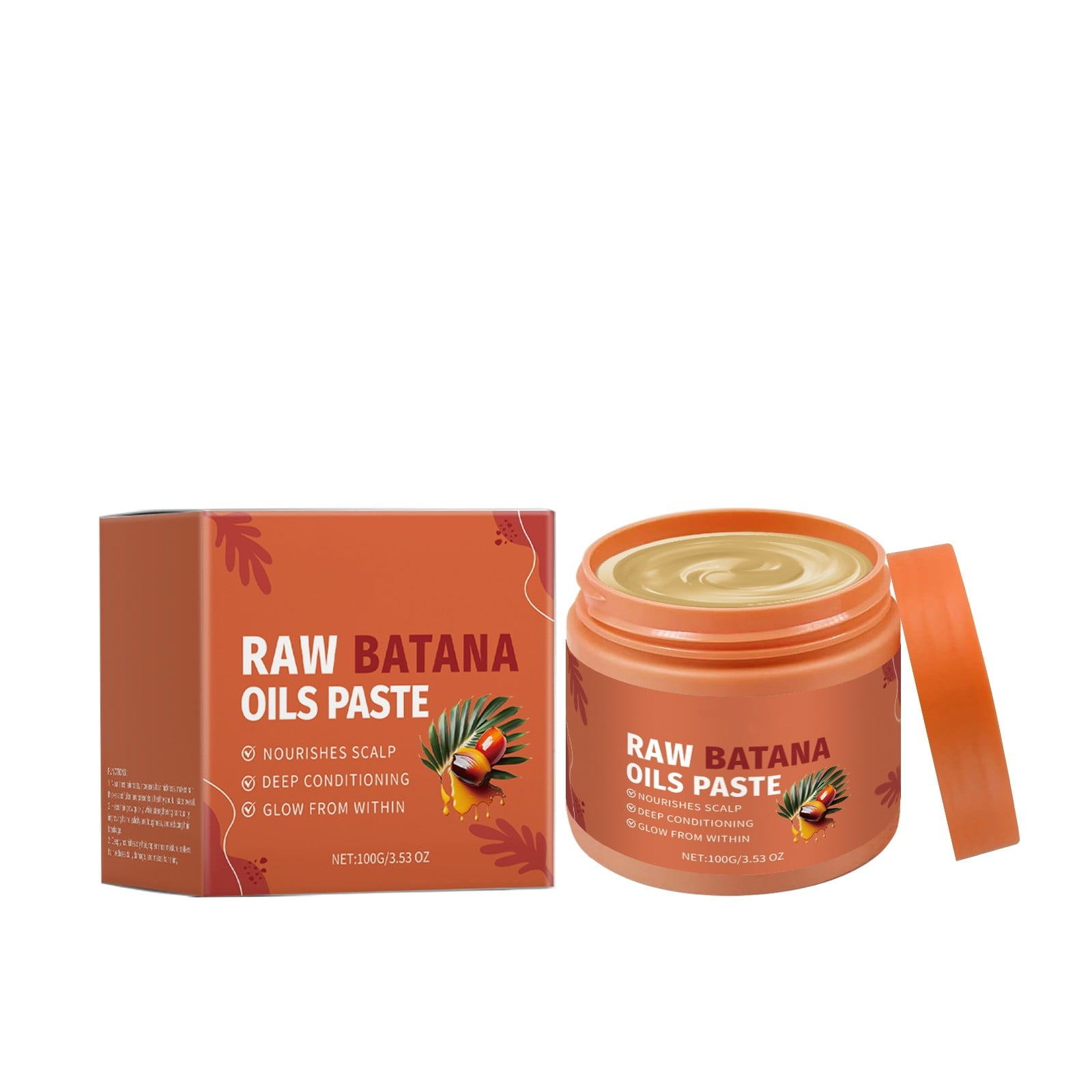 Raw Batana Oils Paste 100g/3.53oz (Pack of 3) - Nourishes Scalp, Deep ...