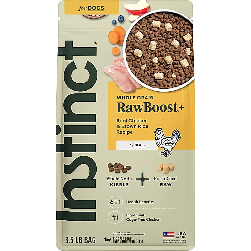 Raw Boost Whole Grain Real Chicken & Brown Rice Recipe Natural Dry Dog ...