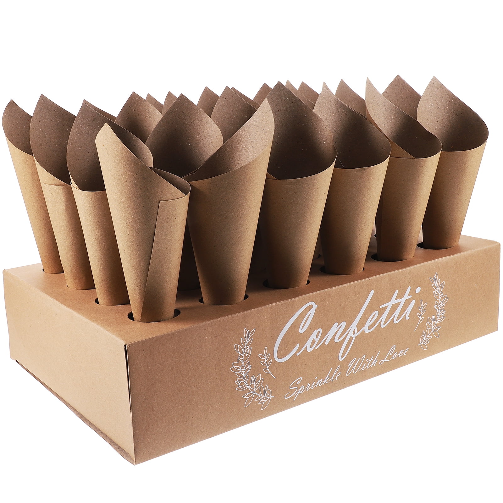 Raw Cones Cupcake Liner Decor Brackets Bride Women's Light Brown ...