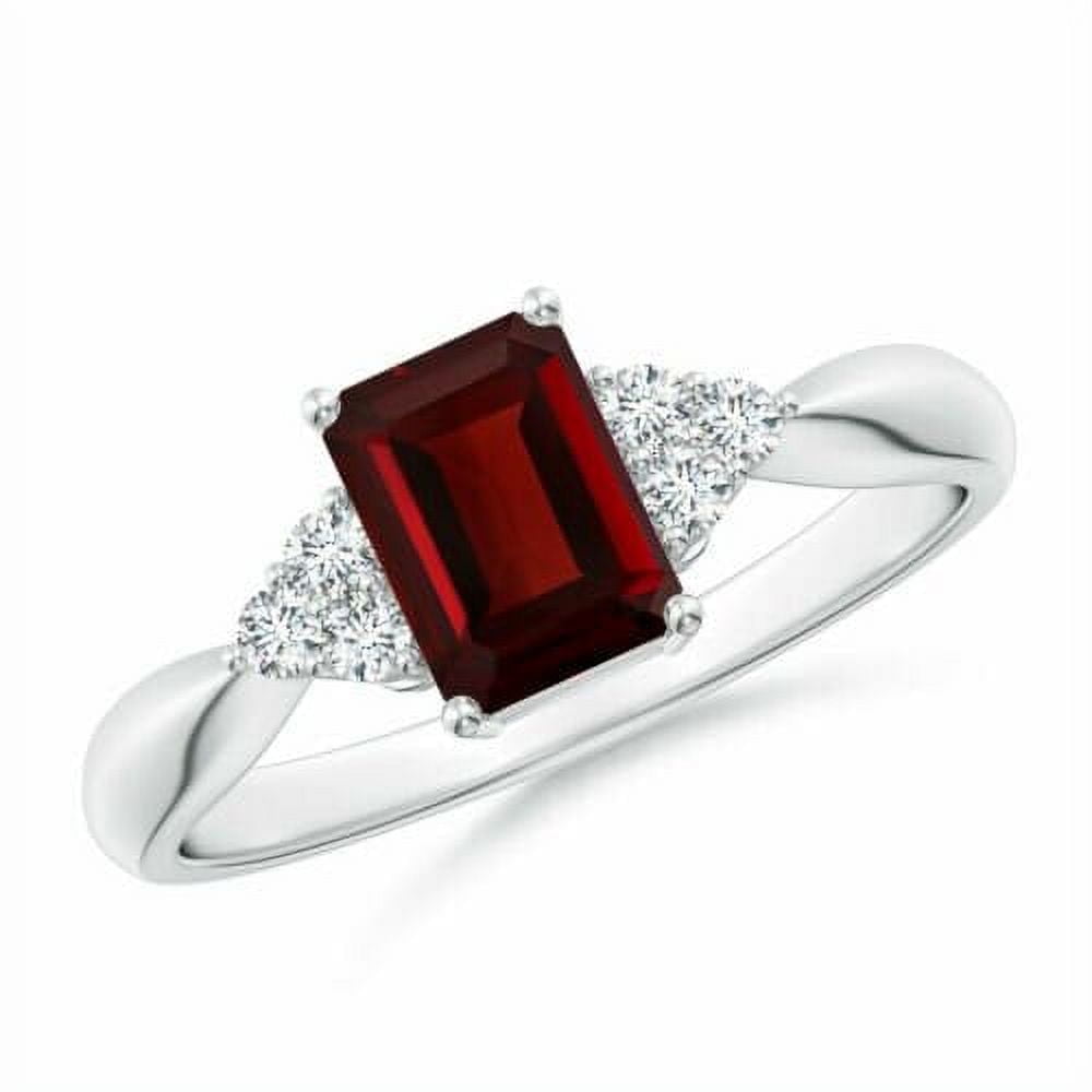 Raw Emerald Cut Ruby Ring 925 Sterling Silver Ruby Ring Ruby Engagement Ring Ruby Rectangle Ring ...
