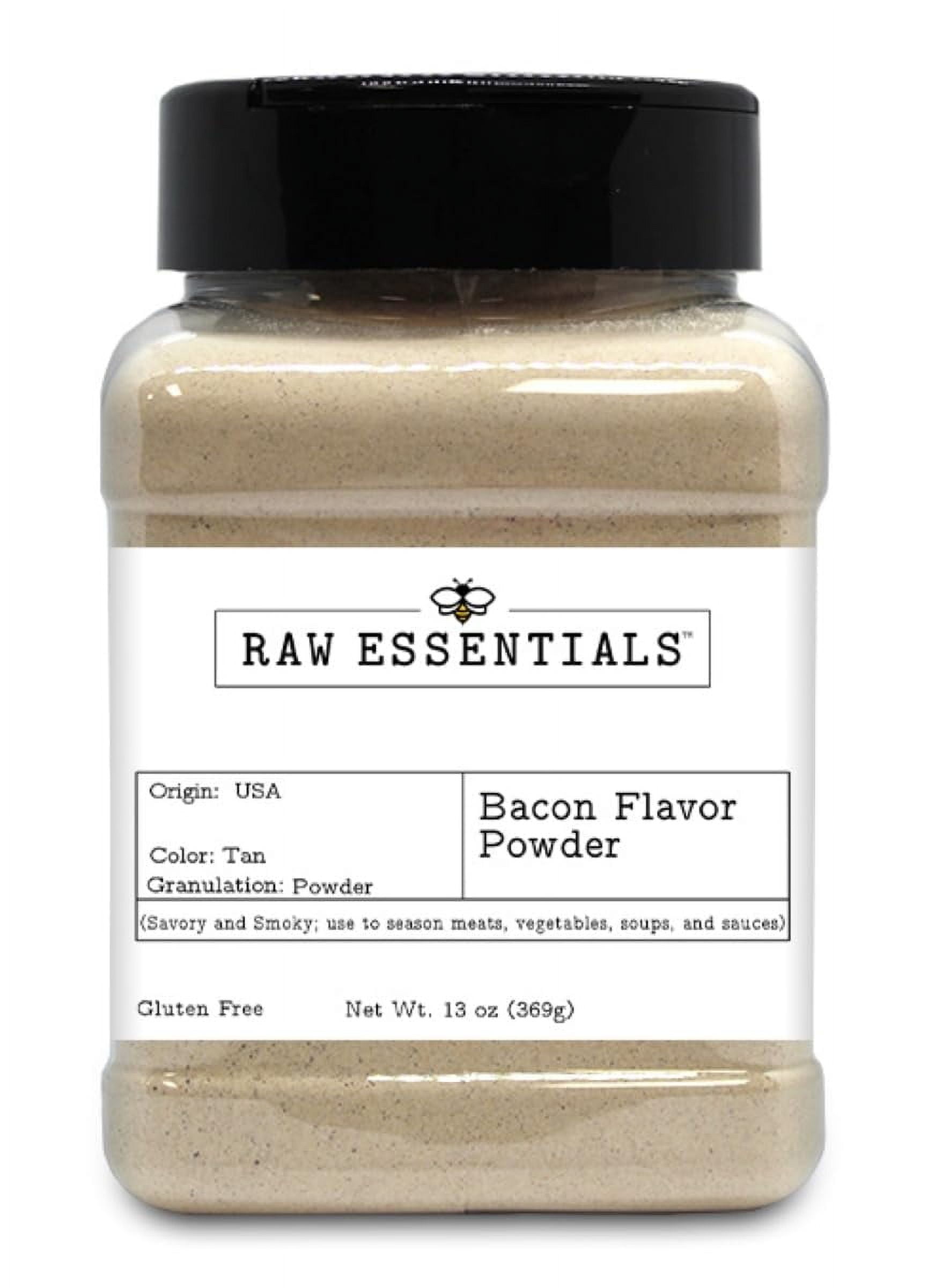 Raw Essentials Bacon Flavor DMF15 Powder - Savory and Smoky - Use to ...