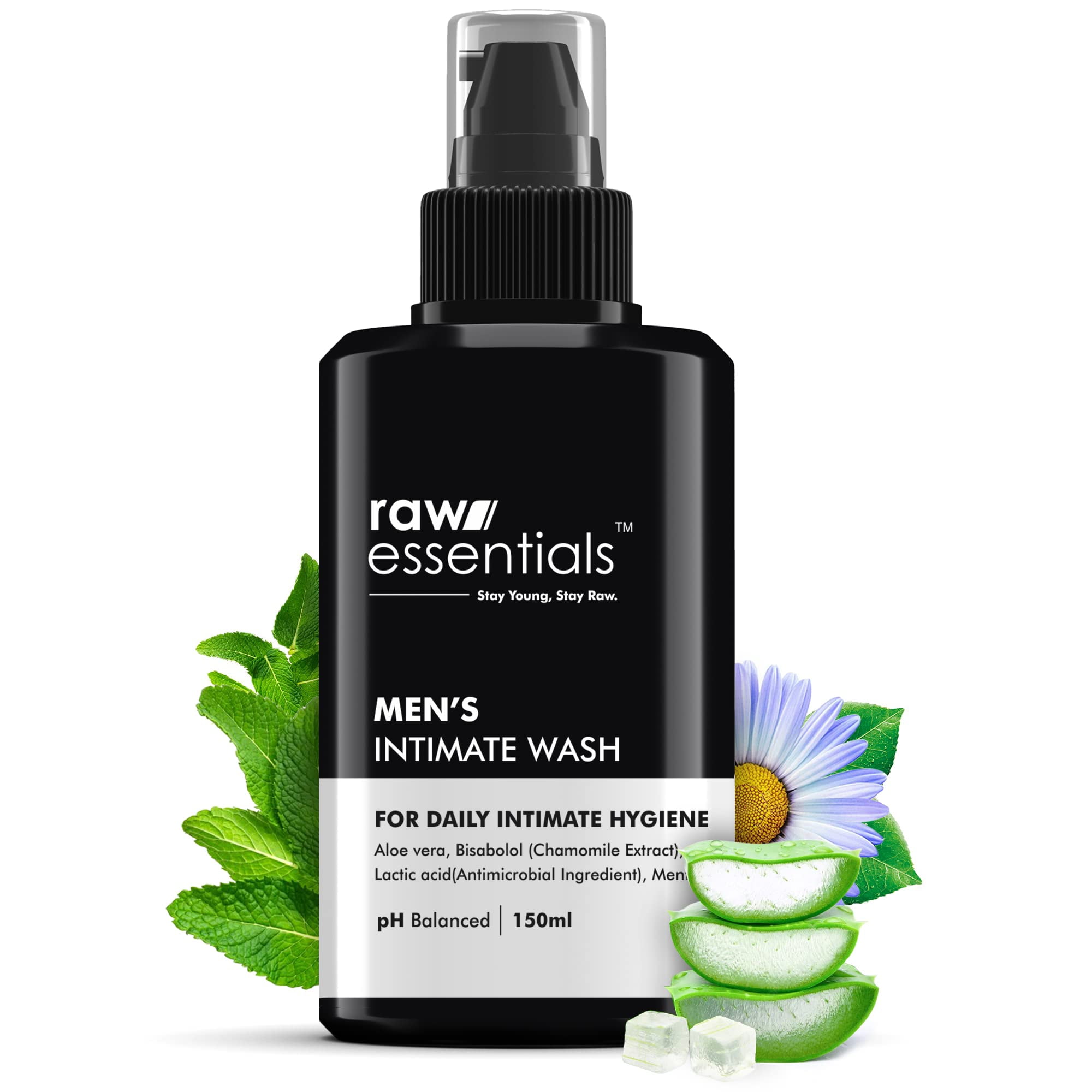 Raw Essentials Intimate Wash For Men 150 Ml, Relieves Itchiness & Odour ...