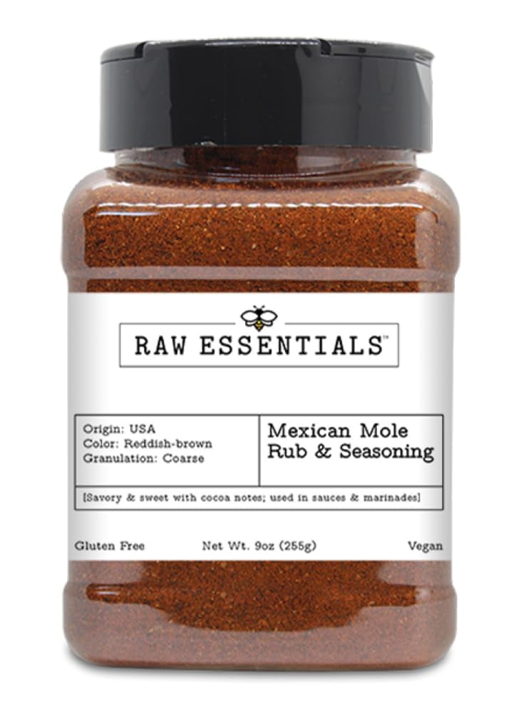 Raw Essentials Mexican Mole TSF6 Seasoning - Savory and Sweet - Used in ...