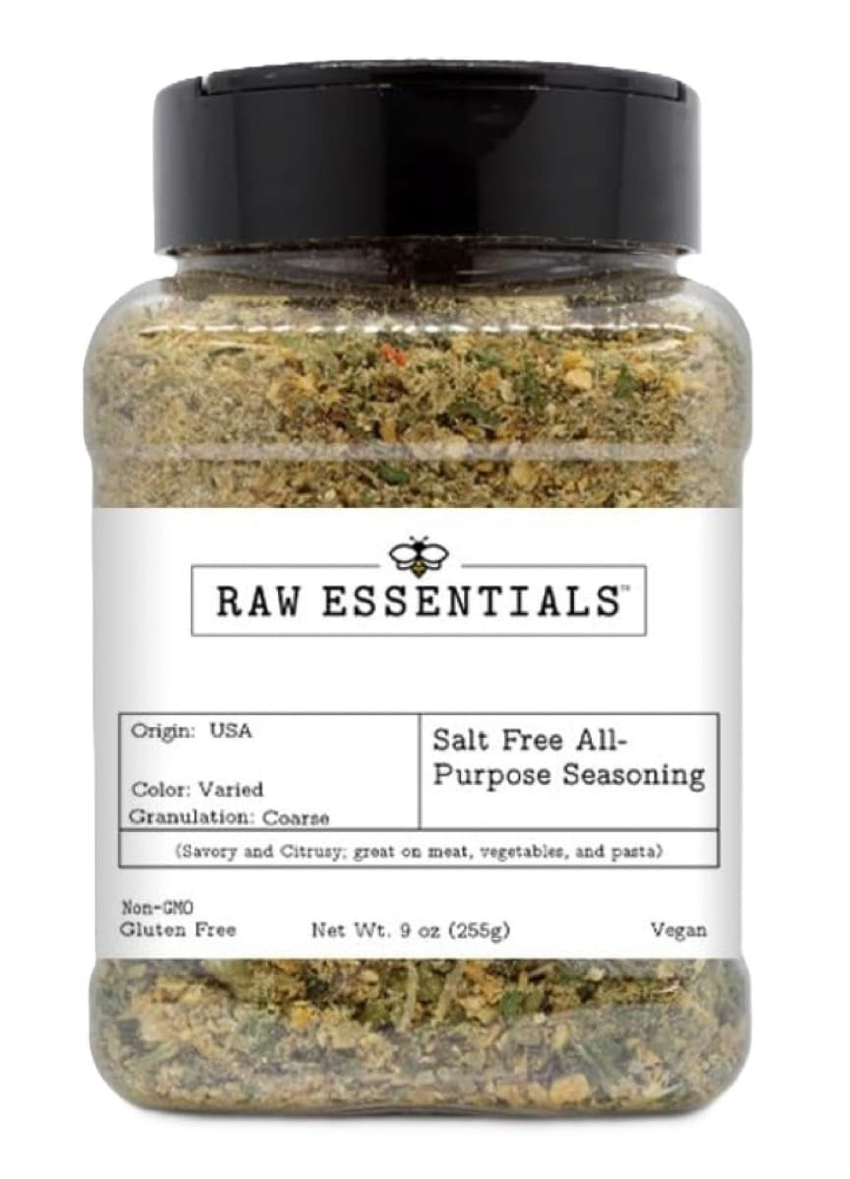 Raw Essentials Salt Free All-Purpose Seasoning - Savory and Citrusy Seasoning Blend - Great on ...