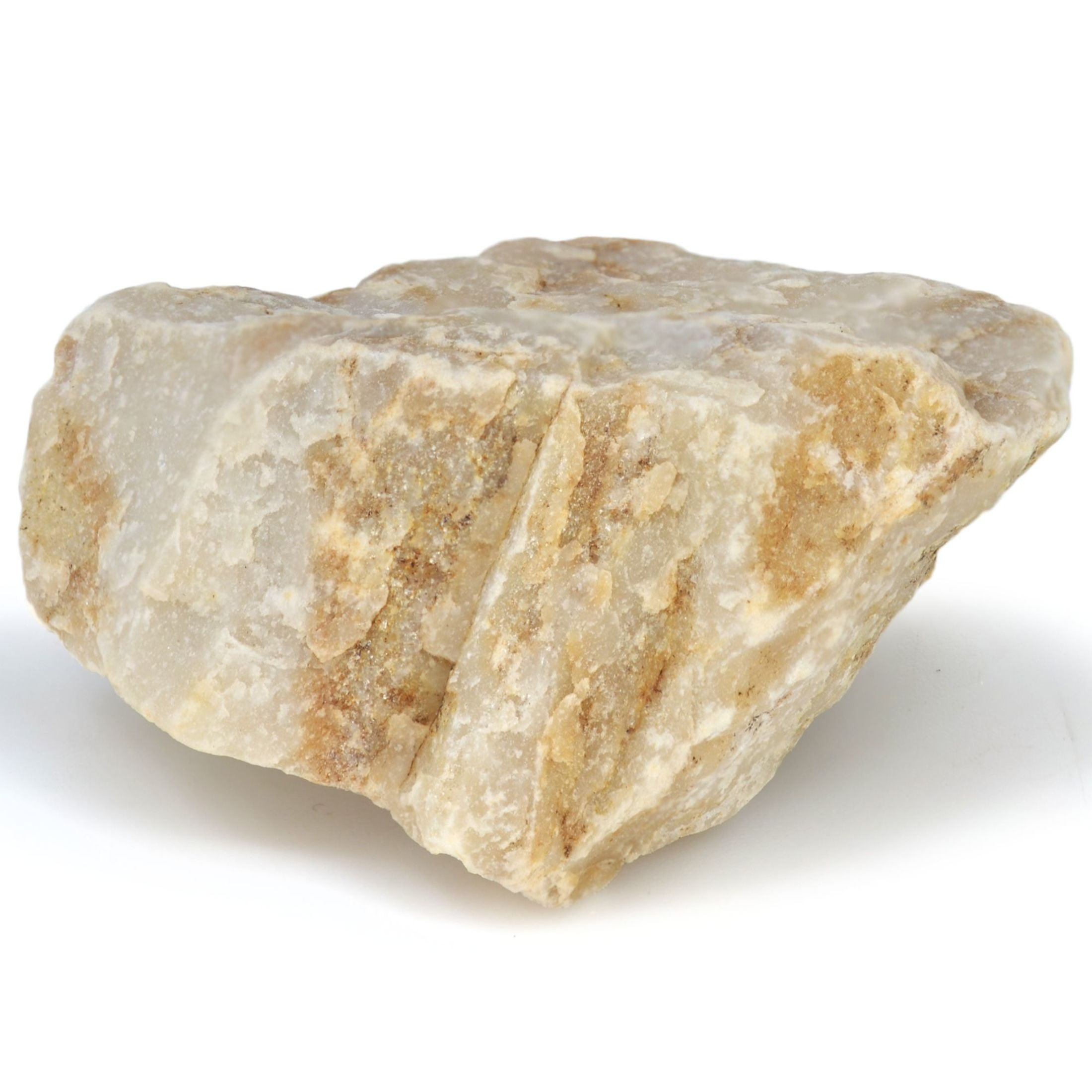 Raw Fine White Marble, Metamorphic Rock Specimen - Approx. 1 ...