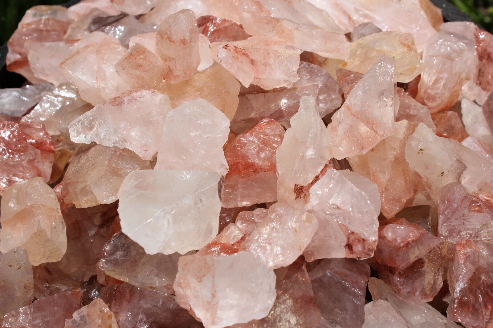 Raw Fire Quartz: Choose How Many Pieces (Rough Fire Quartz Crystal) - Walmart.com