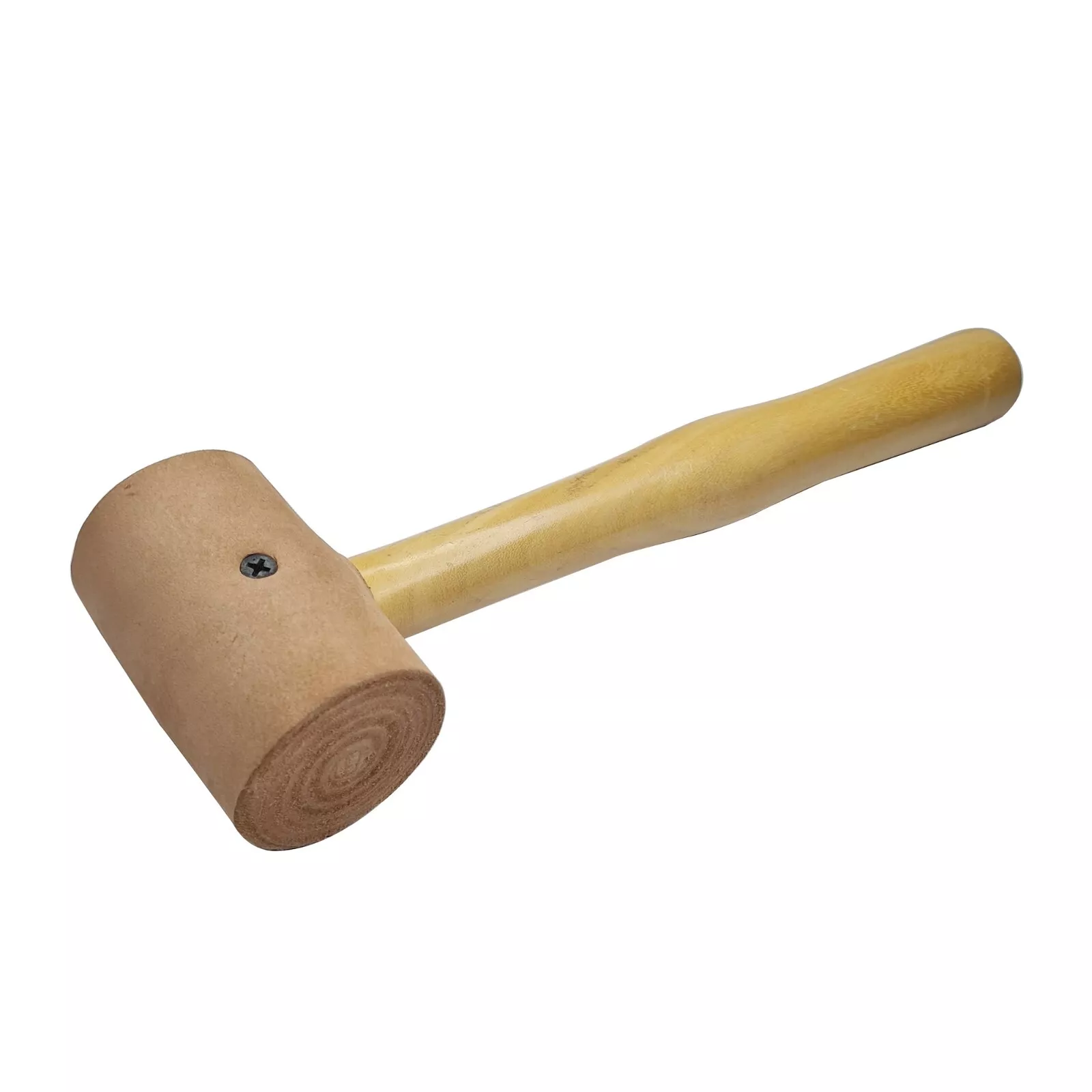 Raw Hide Leather Mallet Natural 2"(50mm)-Extra Soft Non-Coated Mallet ...