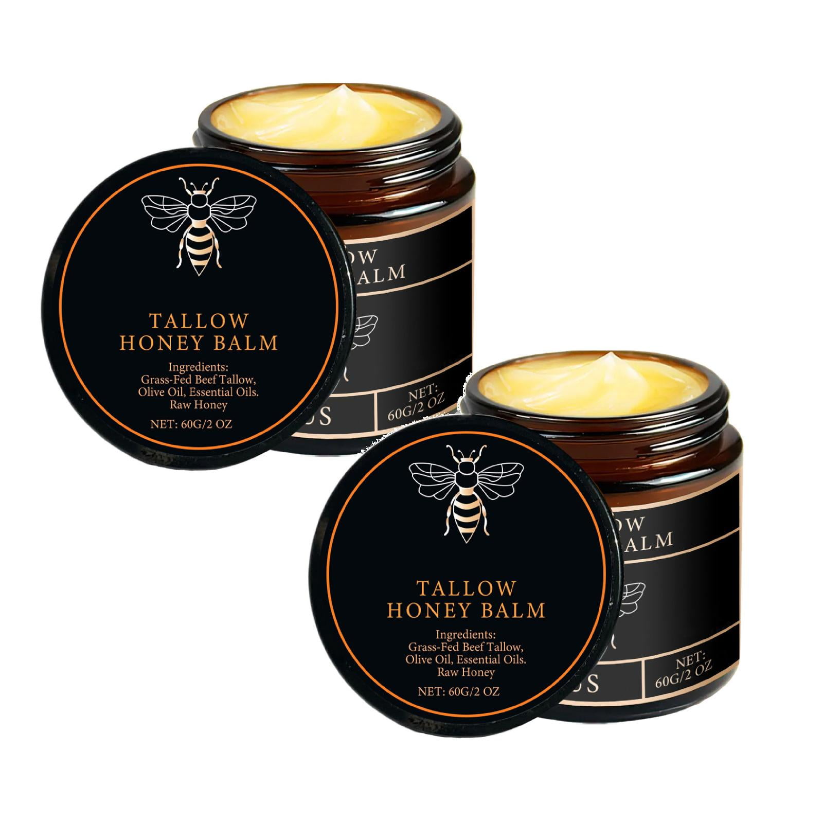 Raw Honey Organic Balm Handmade with Grass-Fed Beef Tallow for Smooth ...