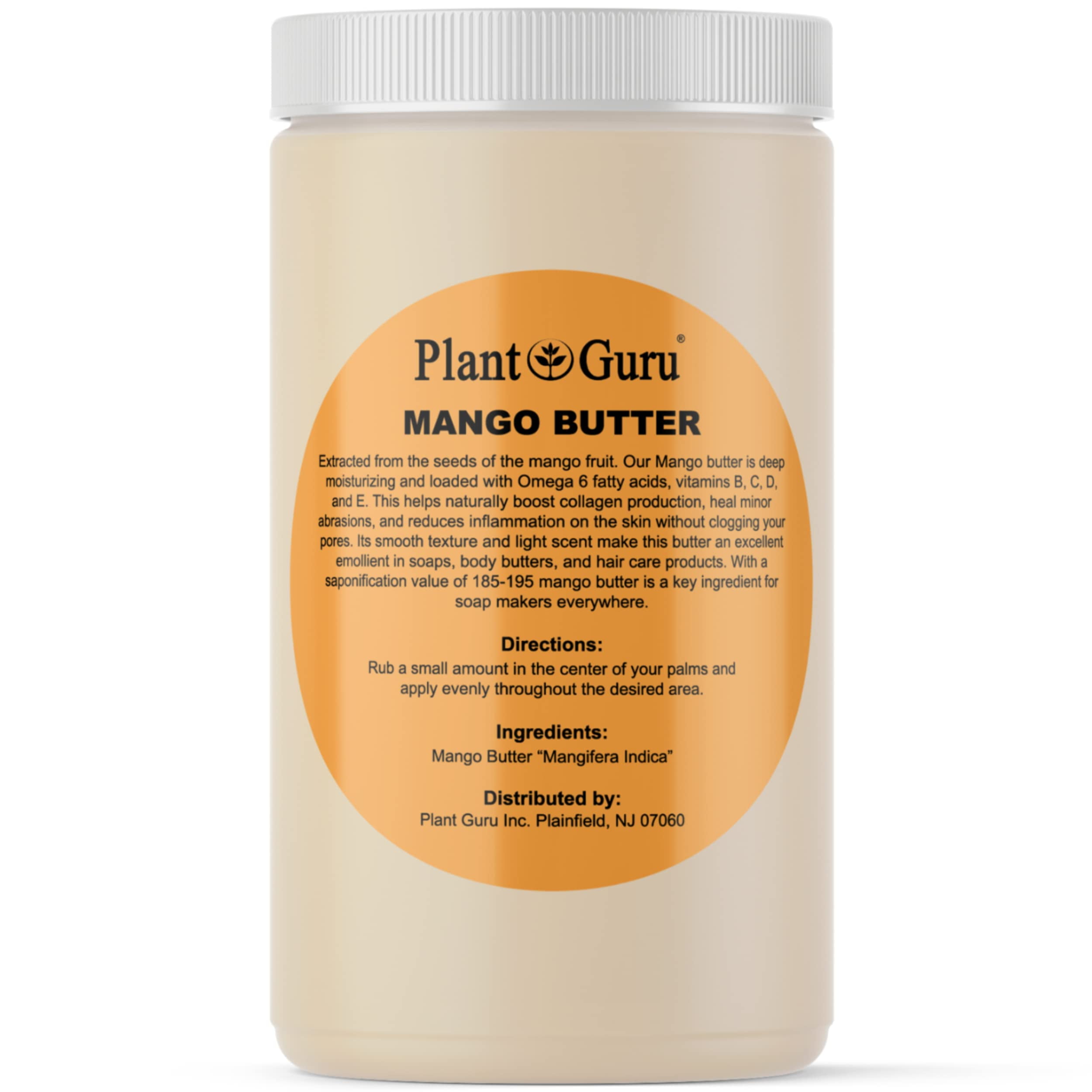 Raw Mango Butter 32 DMF15 oz. / 2 lbs. Bulk - 100% Pure Natural ...