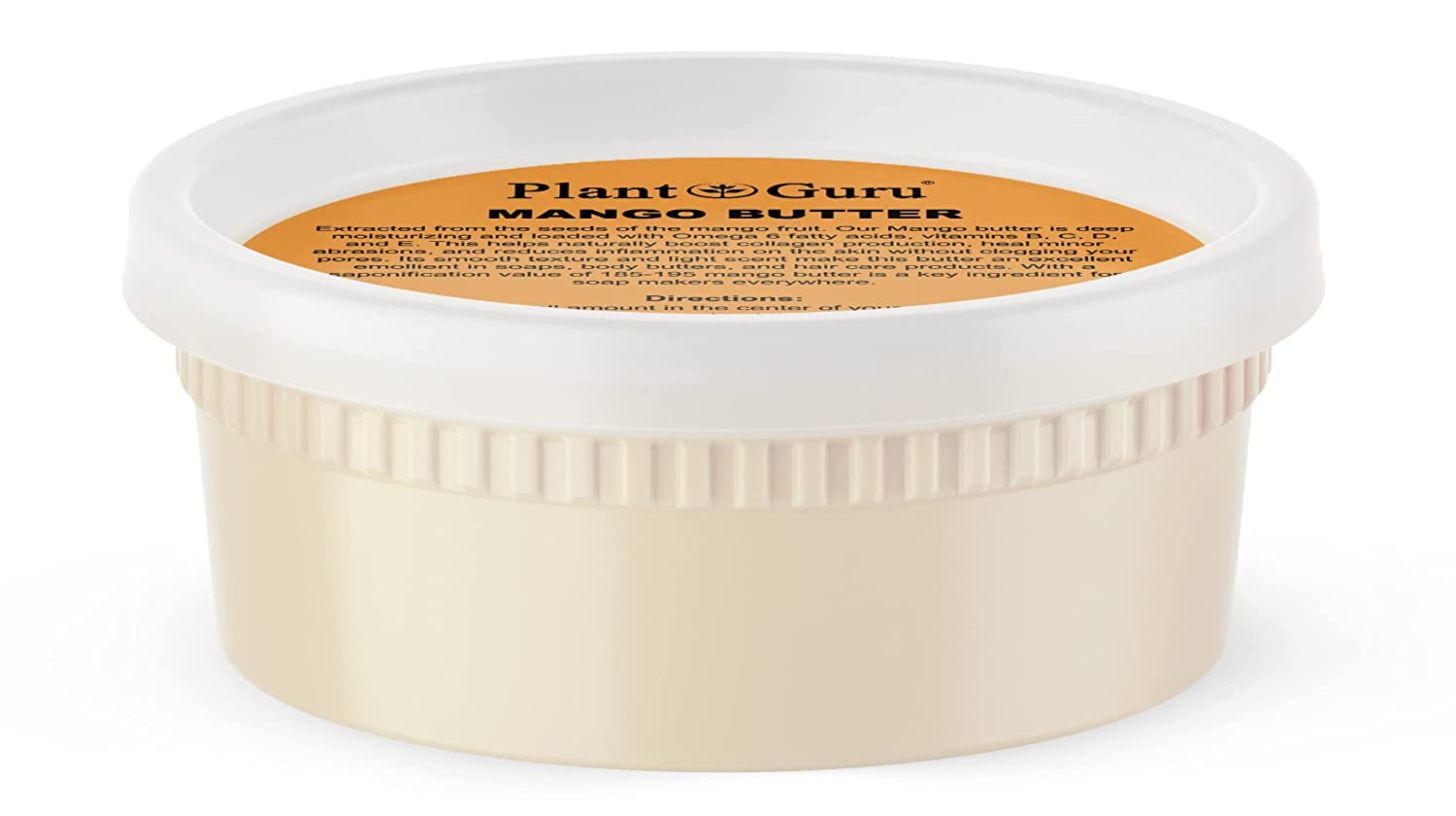 Plant Guru, Mango Butter, 8 oz, Natural Body Cream for Skin, Hair, DIY ...