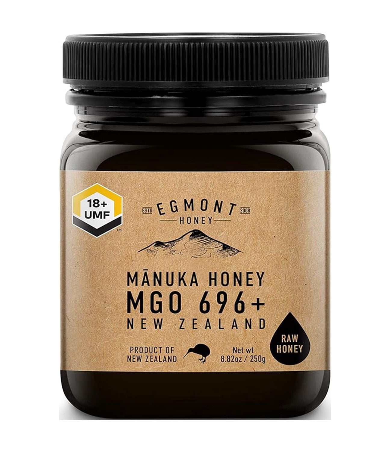 Raw Manuka Honey Mgo 696+ Umf 18+ 8.8Oz(250G) Non-Gmo, Kosher, Recycled ...