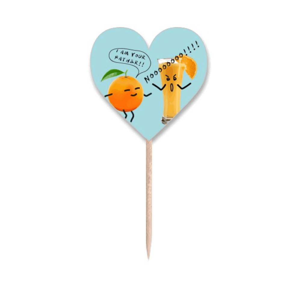Raw Materials Orange Juice Beverage Toothpick Flags Heart Lable Cupcake ...