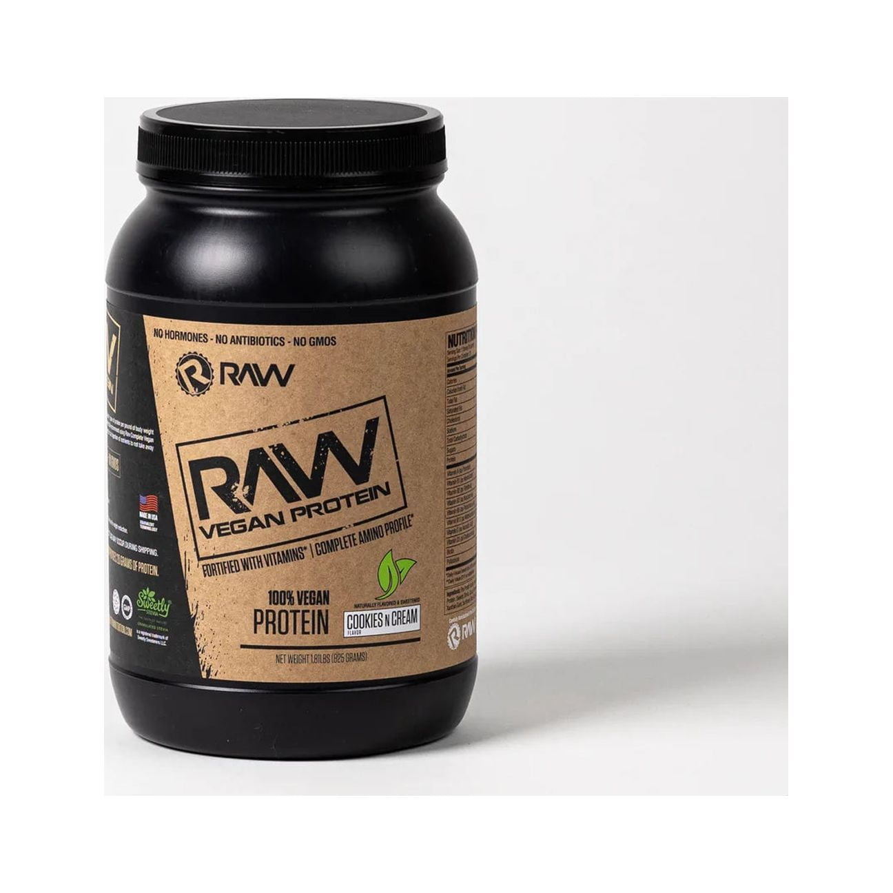 Raw Nutrition Vegan Protein, Cookies & Cream, 1.7 lbs (775 g) - Walmart.com