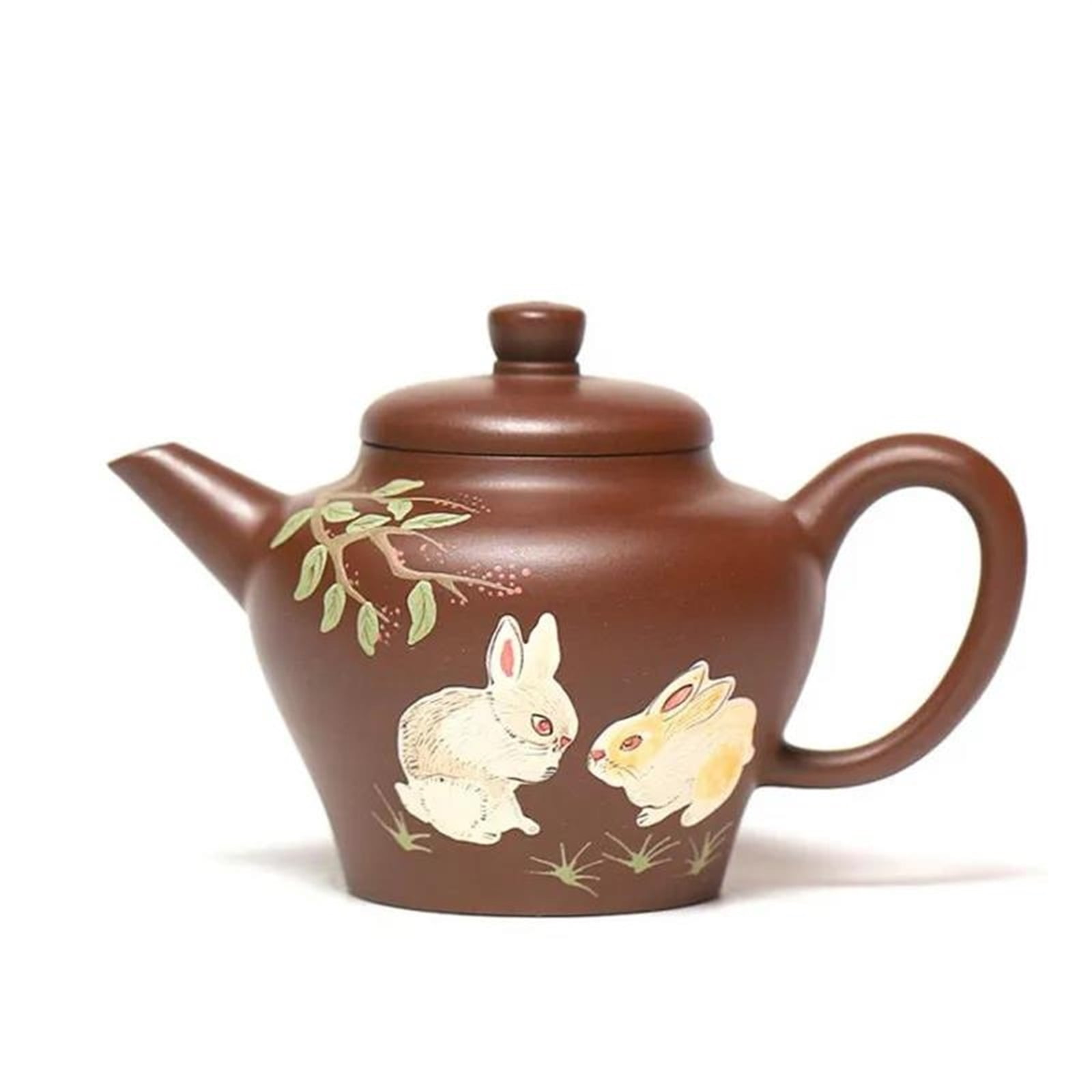 Raw Ore Purple Zhu Mud Kettle Chinese Zisha Tea Set 180ml Handmade Jade ...