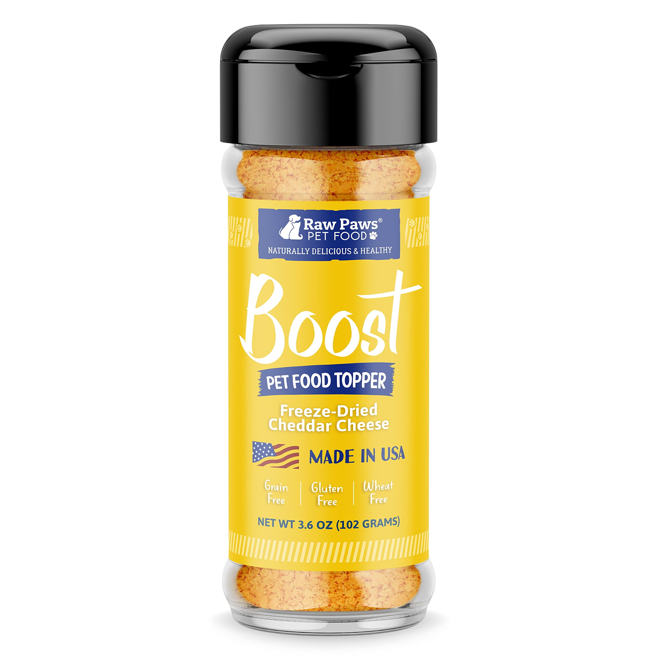 Raw Paws Boost Pet MMF7 Food Topper Freeze-Dried Cheese, in USA - Dog ...