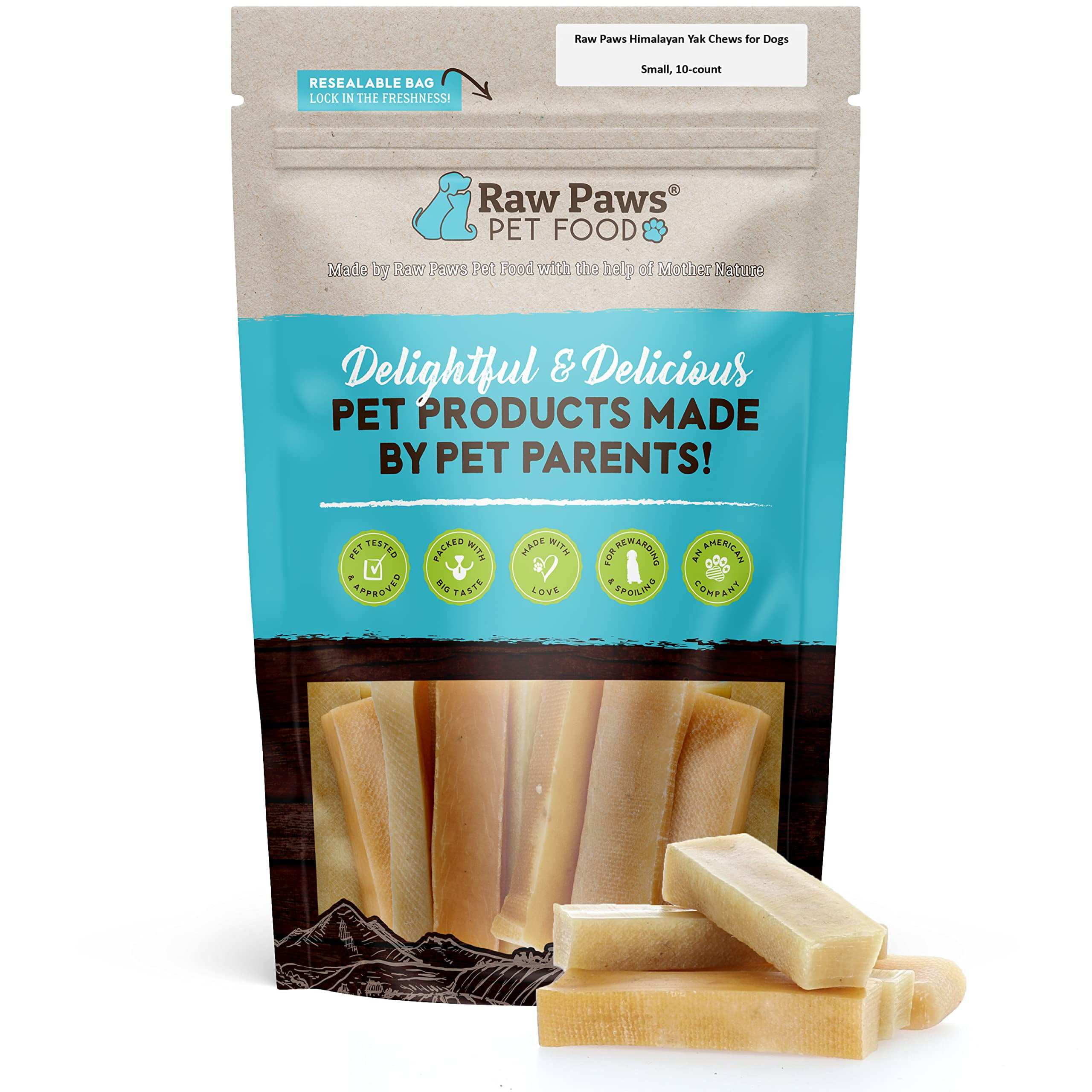 Raw Paws Himalayan Yak YYF14 Chews for Dogs, Small Chews (10 Count ...