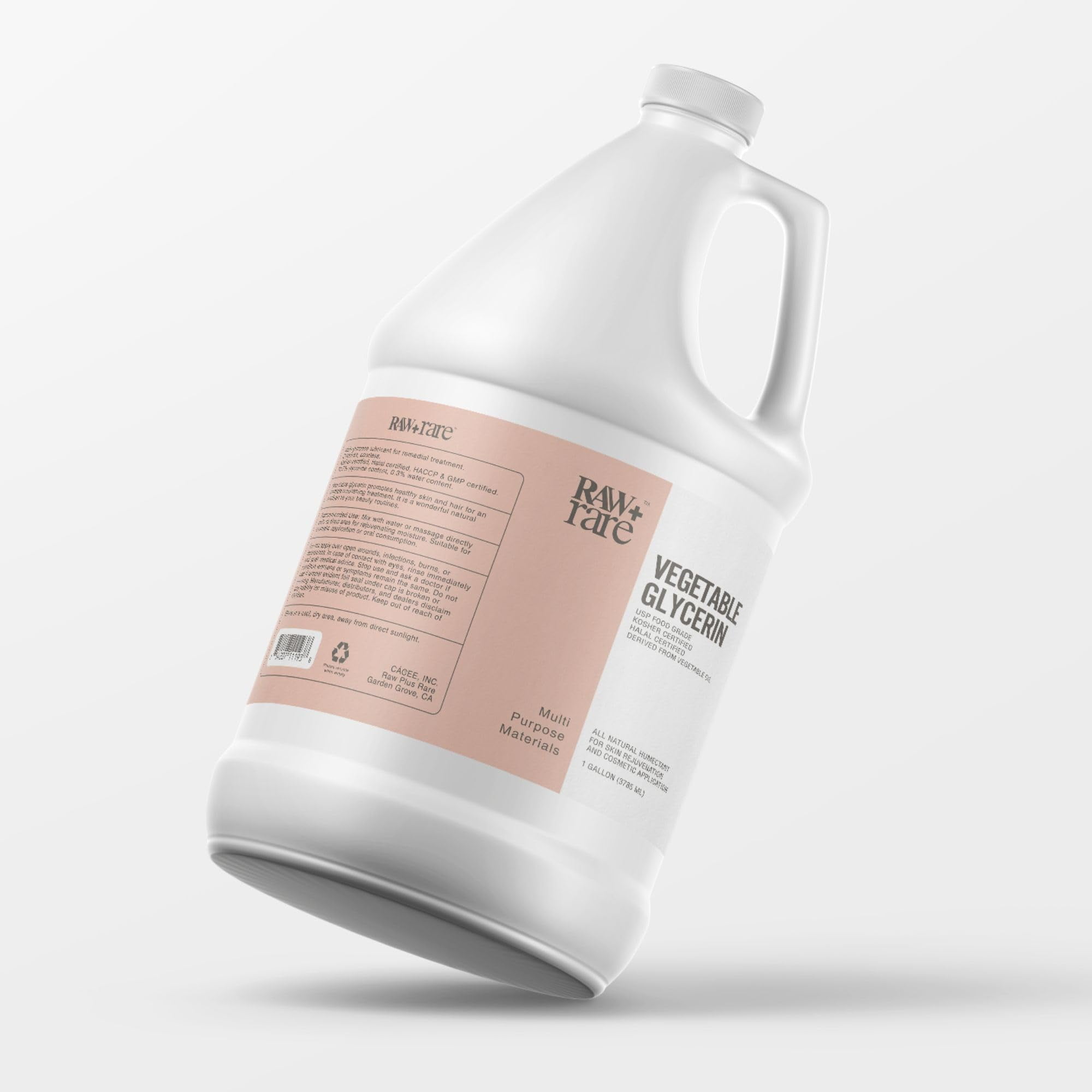 Raw Plus Rare Natural DMF15 Glycerin for Skin and Face, Bulk Gallon ...