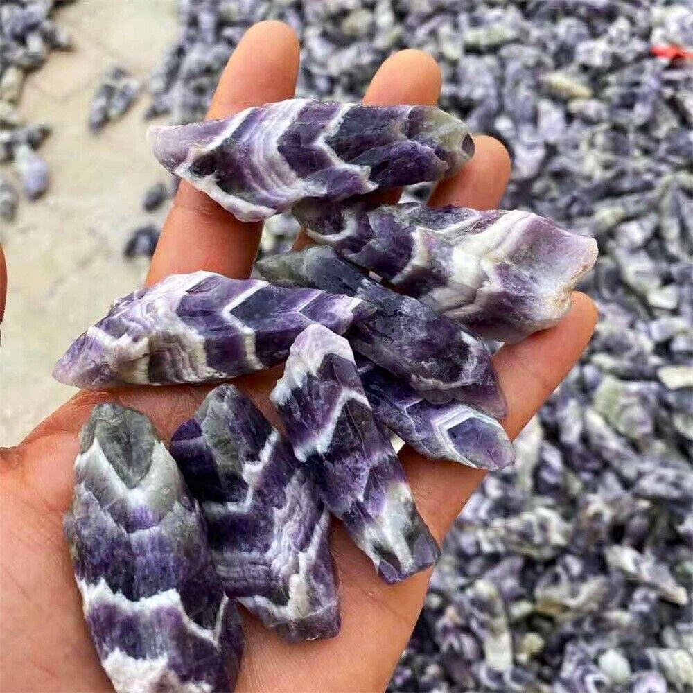 Raw Rough Chevorn Amethyst Chunks Healing Crystal Mineral Rocks for ...