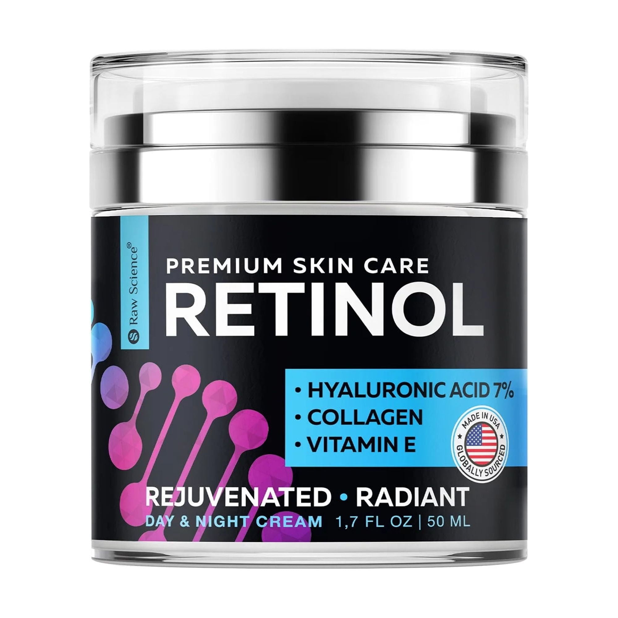 Raw Science | Retinol Face Cream | Anti-Aging, Anti-Wrinkle | Day & Night Moisturizer ...