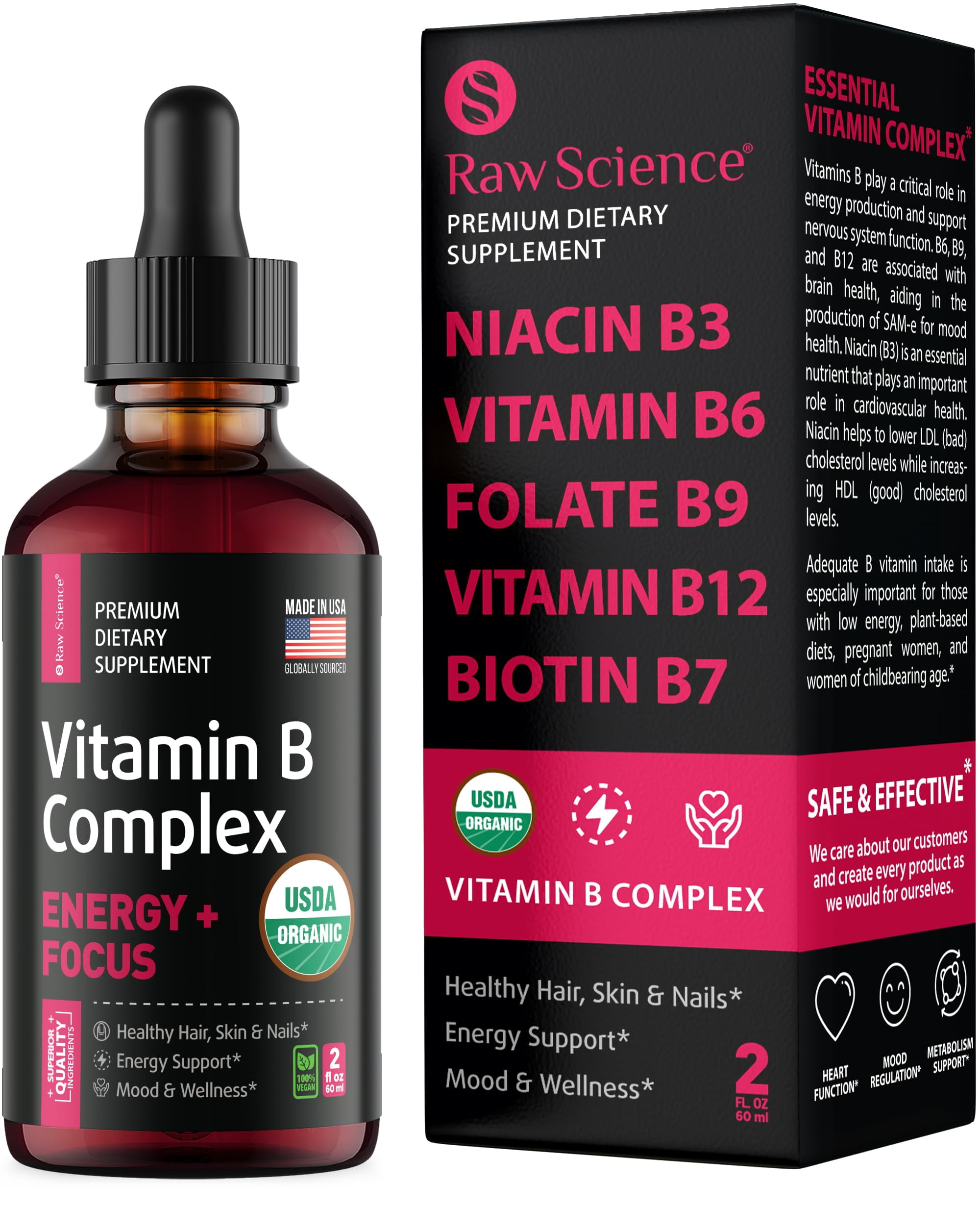 Sublingual Vitamin B12 (1000 mcg), B6 (5mg), Folic Acid(400 mcg ...