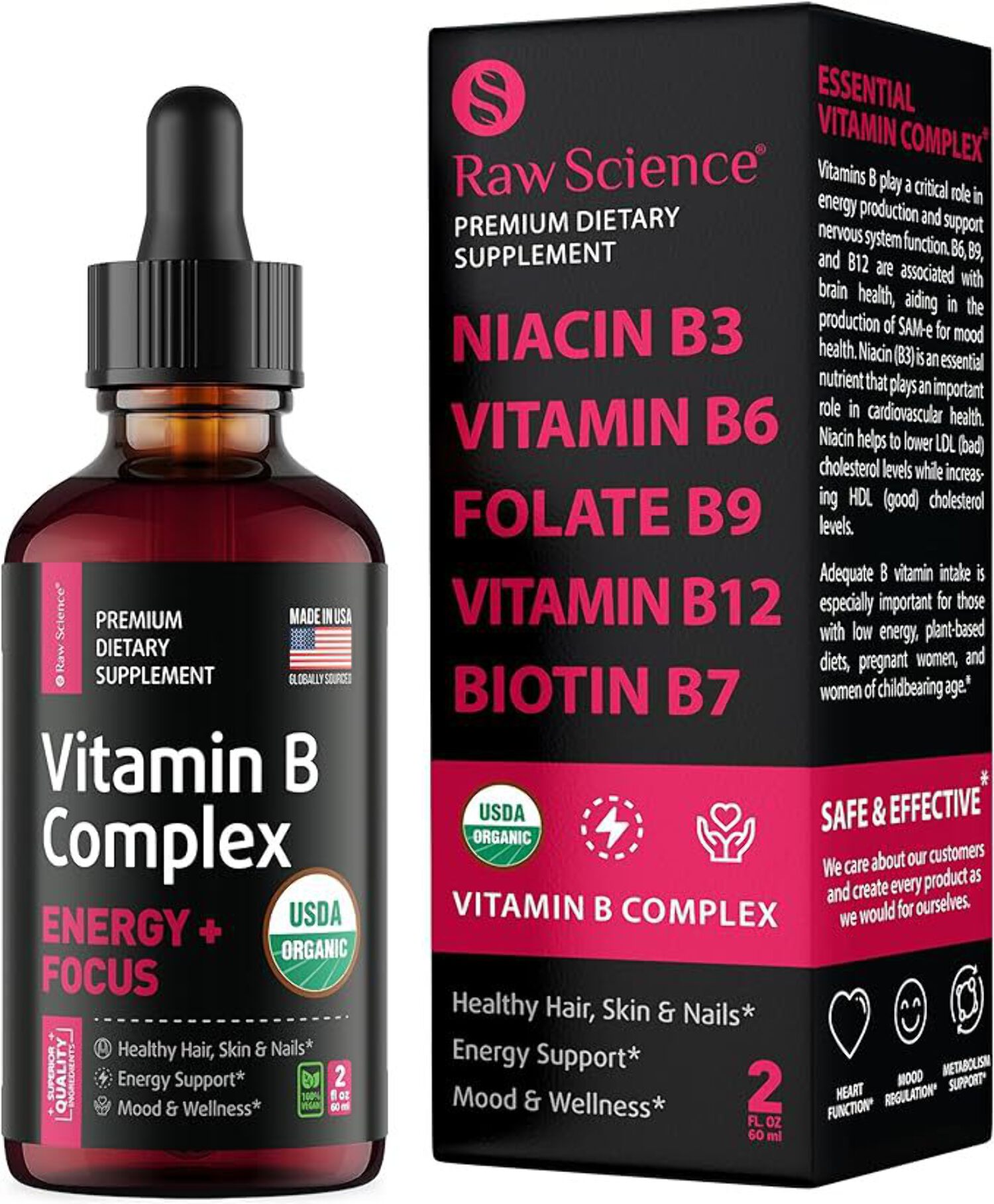 Sublingual Vitamin B12 (1000 mcg), B6 (5mg), Folic Acid(400 mcg ...