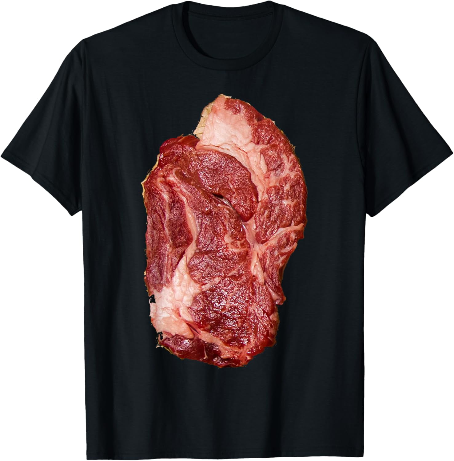 Raw Steak Meat Food Costume T-Shirt Beef Cow Grilling T-Bone T-Shirt ...