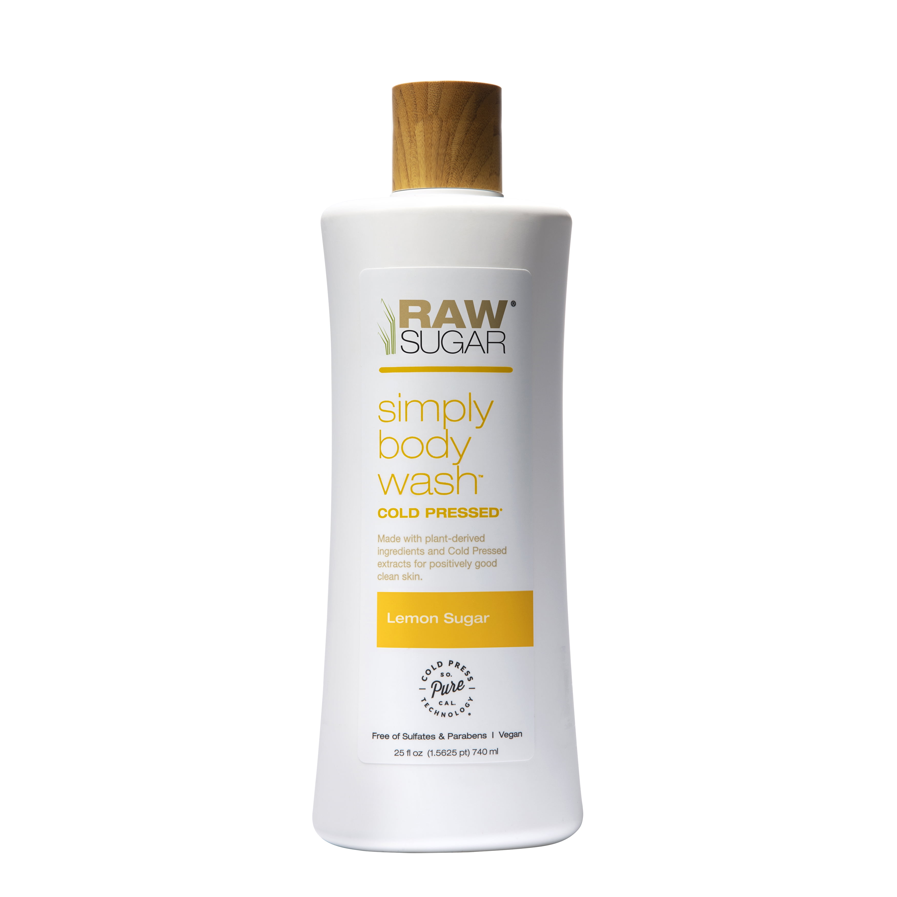 Raw Sugar Cruelty-Free Lemon Sugar Body Wash, 25 fl. Oz., Paraben ...