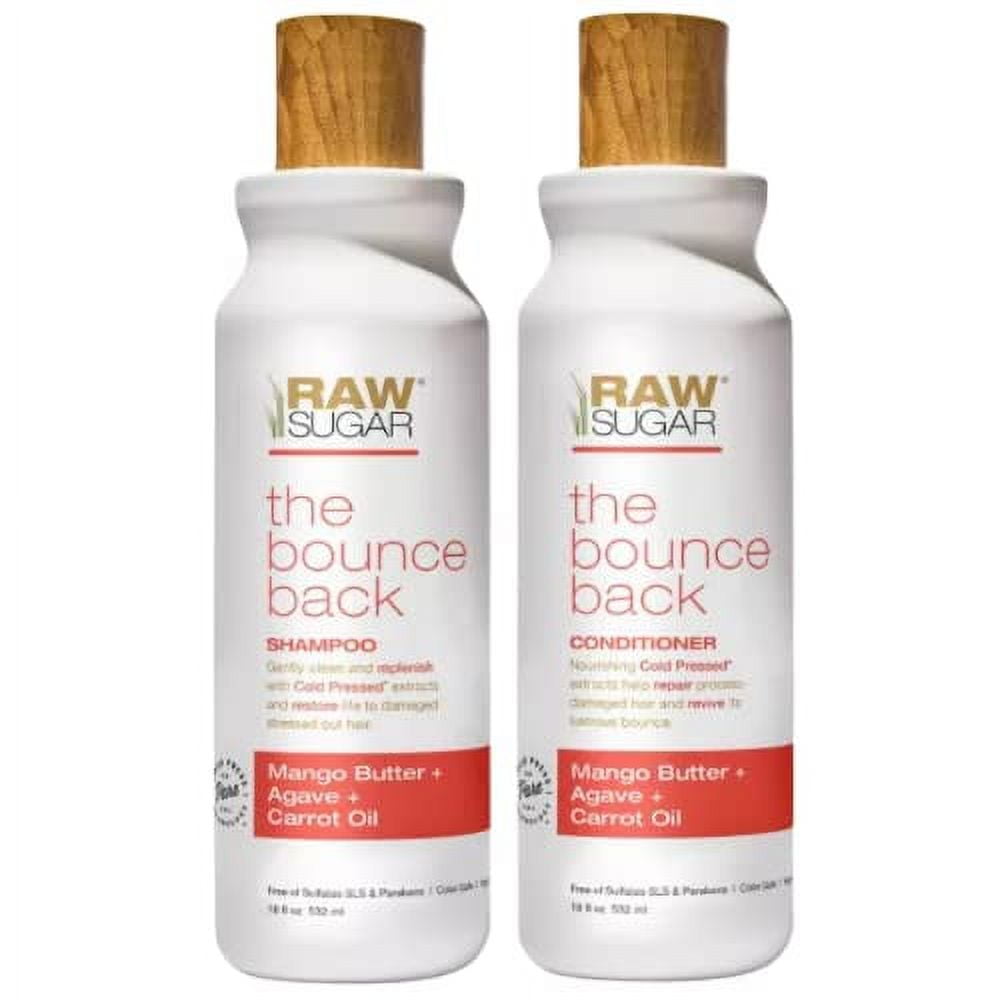 Raw Sugar The Bounce Back Mango Butter + Agave + Carrot Oil Shampoo and ...