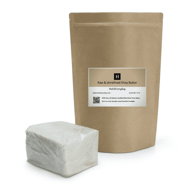 Saaqin Grade A Raw Unrefined Ivory Shea Butter 2lbs From Ghana For Skin