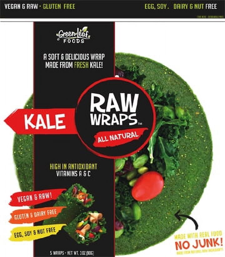 Raw Wraps Kale (5 wraps per pack) - Walmart.com