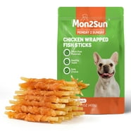 Pawmate Omega3 Cod Twist Dog Chews, Chicken Wrapped Cod Fish Skin Stick ...