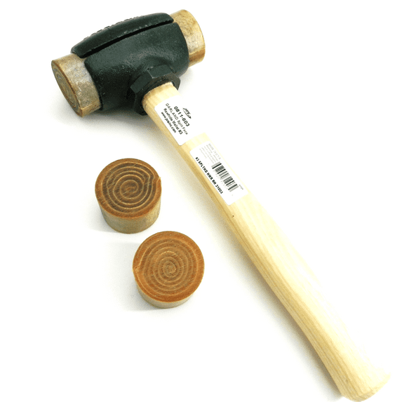Rawhide Mallet Garland Split Head Hammer #3 with Set of Replacement 1-3/4" Faces - Walmart.com