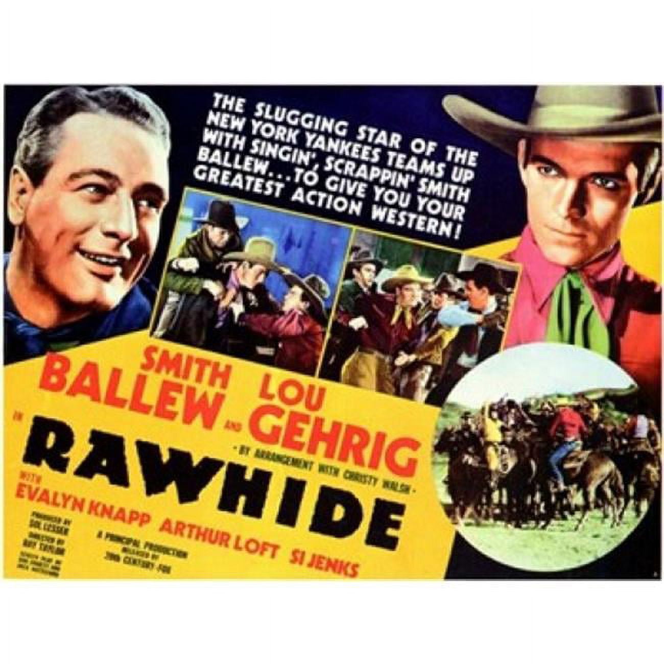 Rawhide Movie Poster - 17 x 11 - Walmart.com