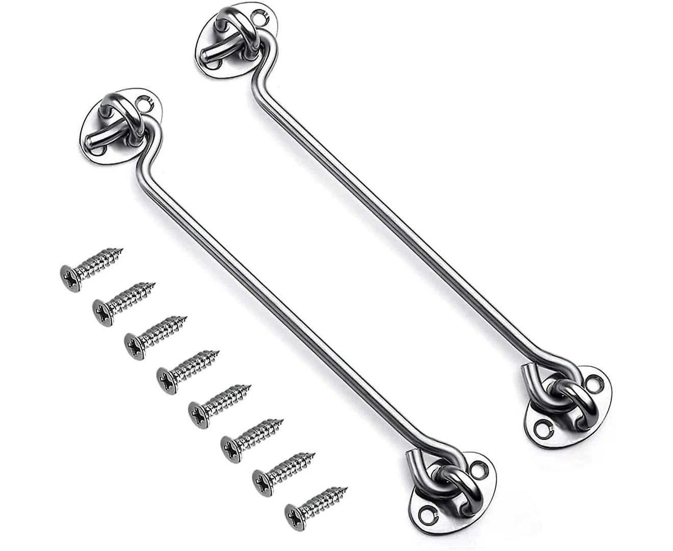 Rawiri 10 Inch Hook And Eye Latch Grey Cabin Patio Door Hook And Eye ...