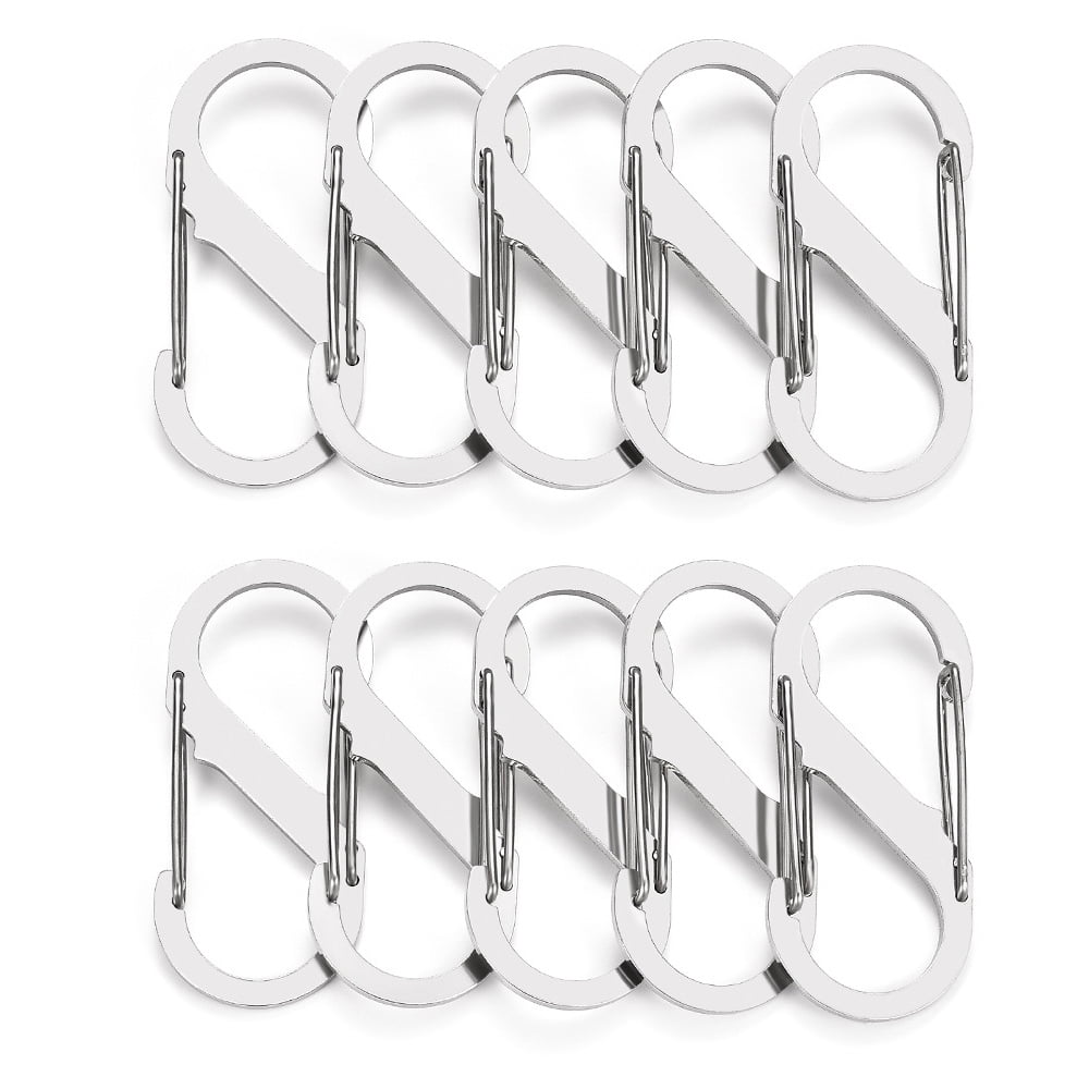 Rawiri 10-Pack, Car Key Ring Accessories for Climbing, 41mm Stainless ...