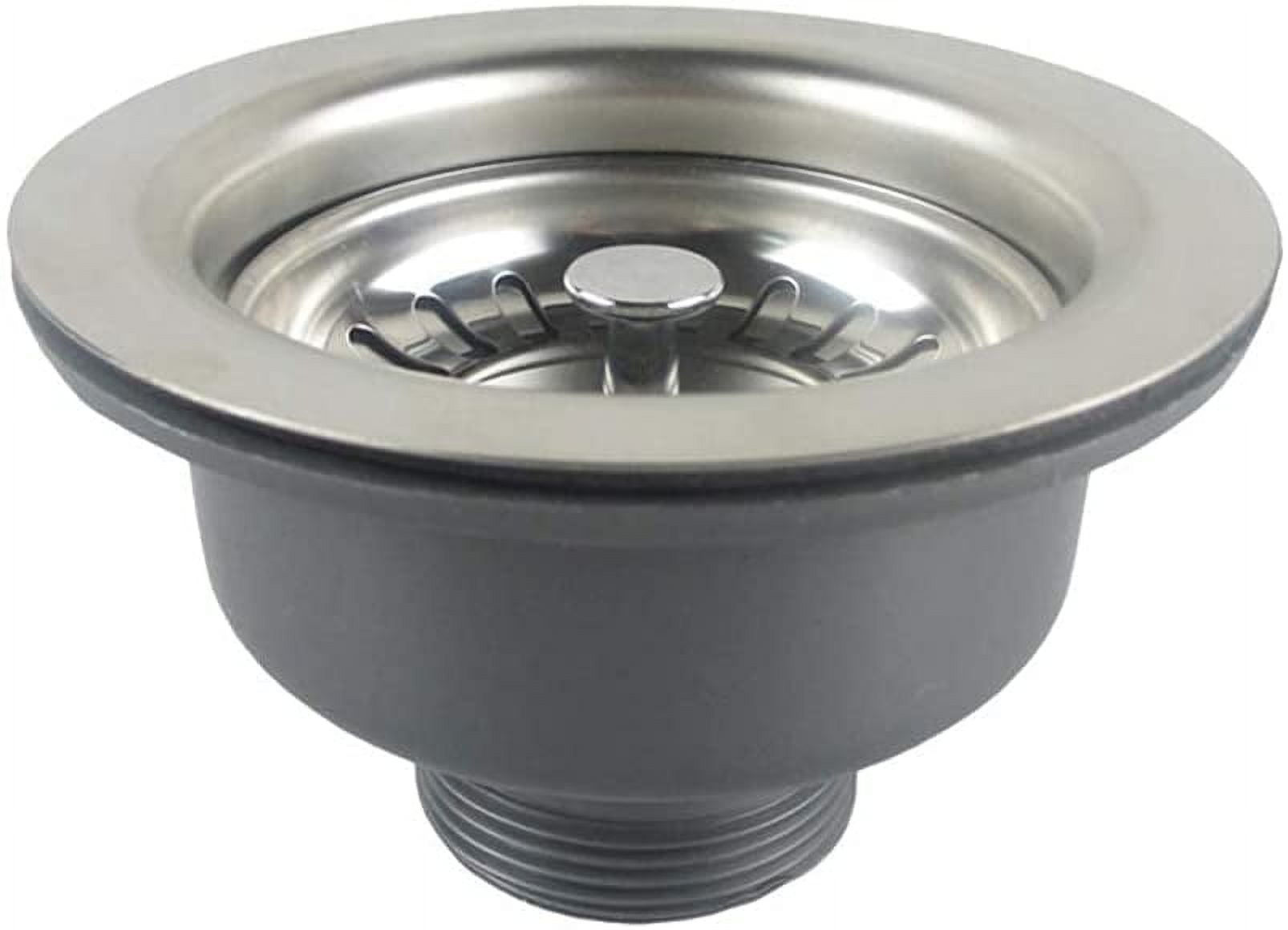 Rawiri 114mm/1.5" Basket & ABS Attachment Stainless Steel Sink Drain ...