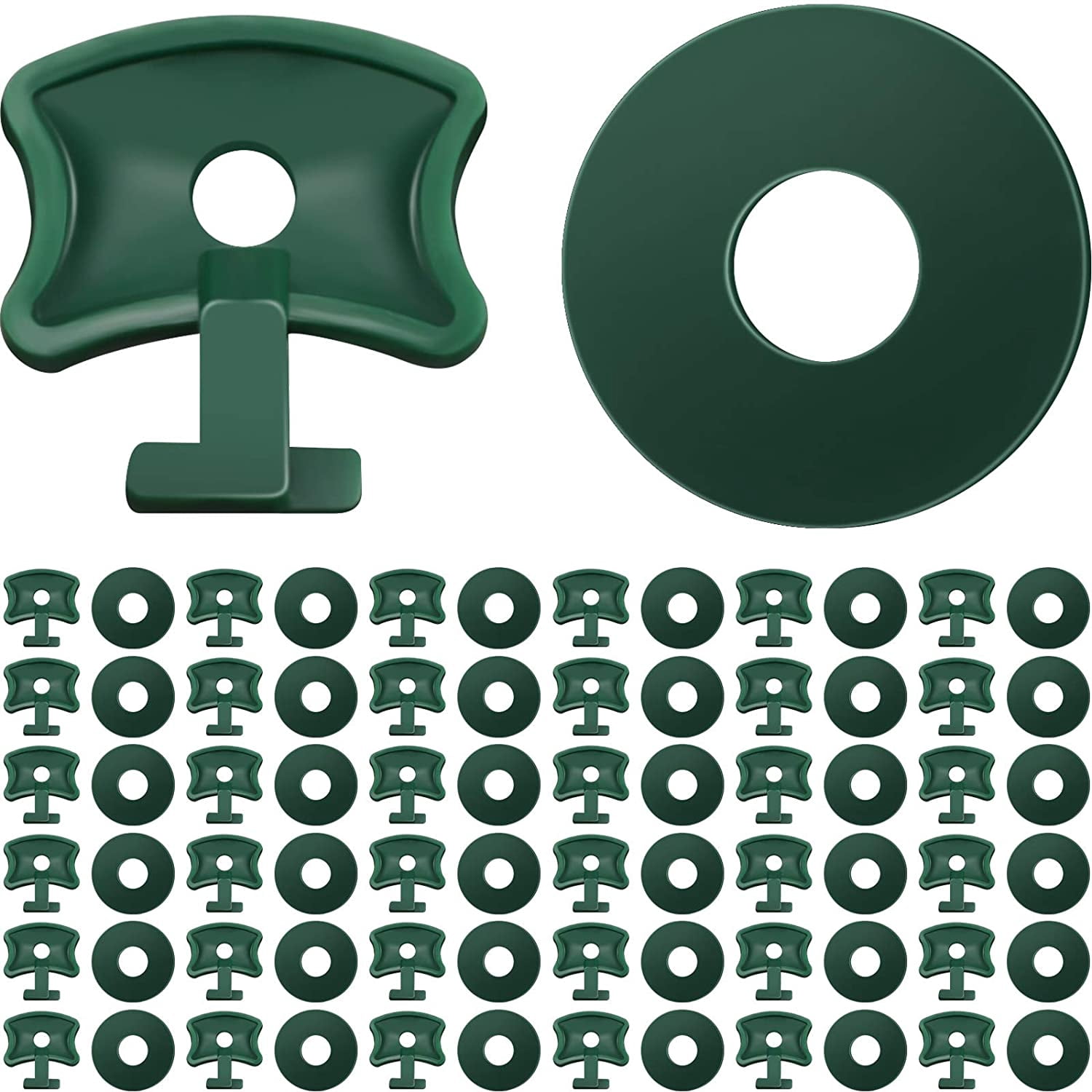 Rawiri 200 Pieces Greenhouse Twist Clips Plastic Greenhouse Fixing ...