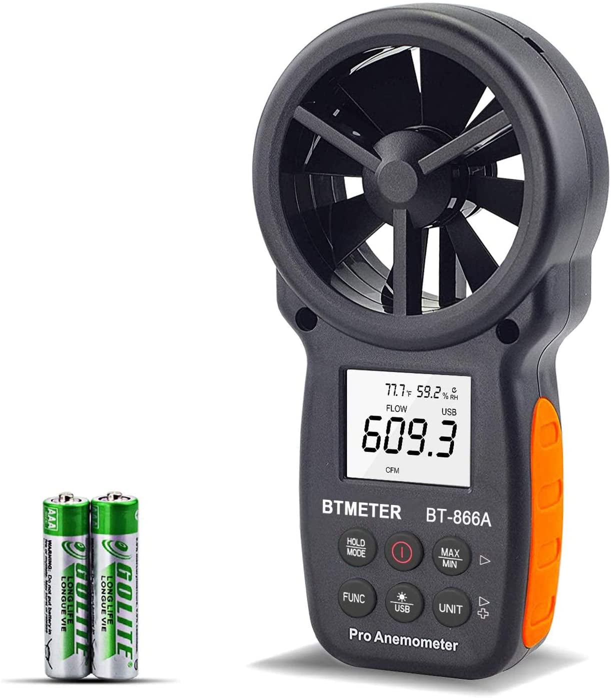 Rawiri USB-Anemometer for On-the-Go Measurements Bluetooth-enabled ...