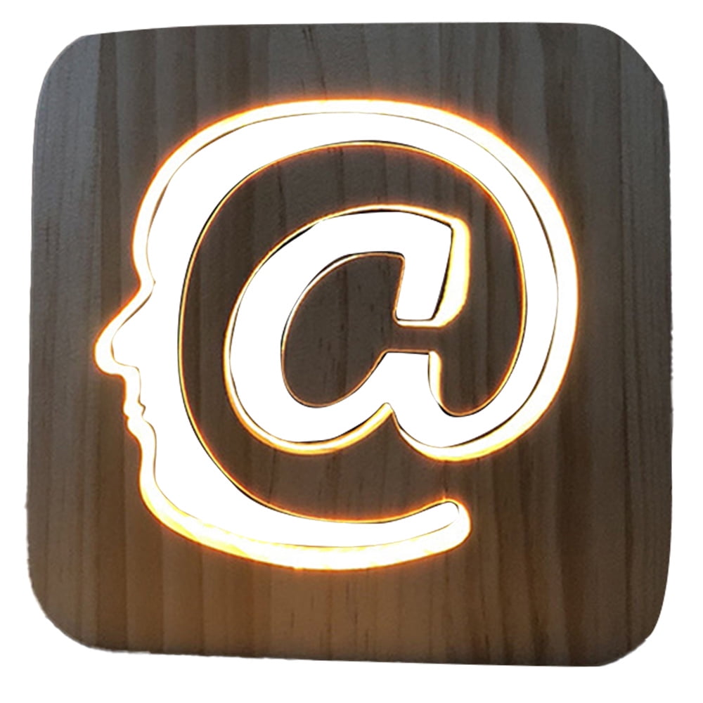 Rawiri Wooden 3D lights, character night lights, decorative atmosphere ...