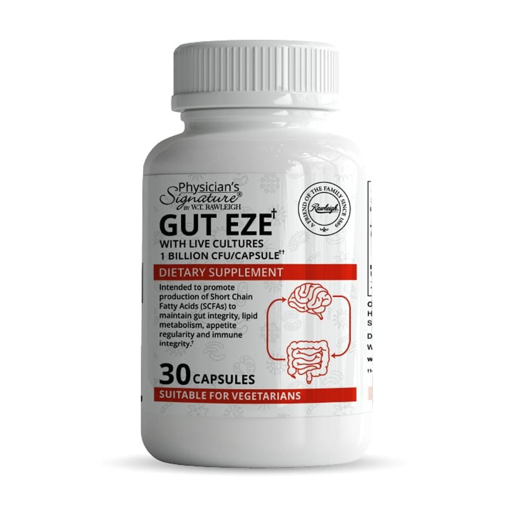Rawleigh Gut Eze: 30 Capsules - Gut Health Vegetarian Microbiome Based ...