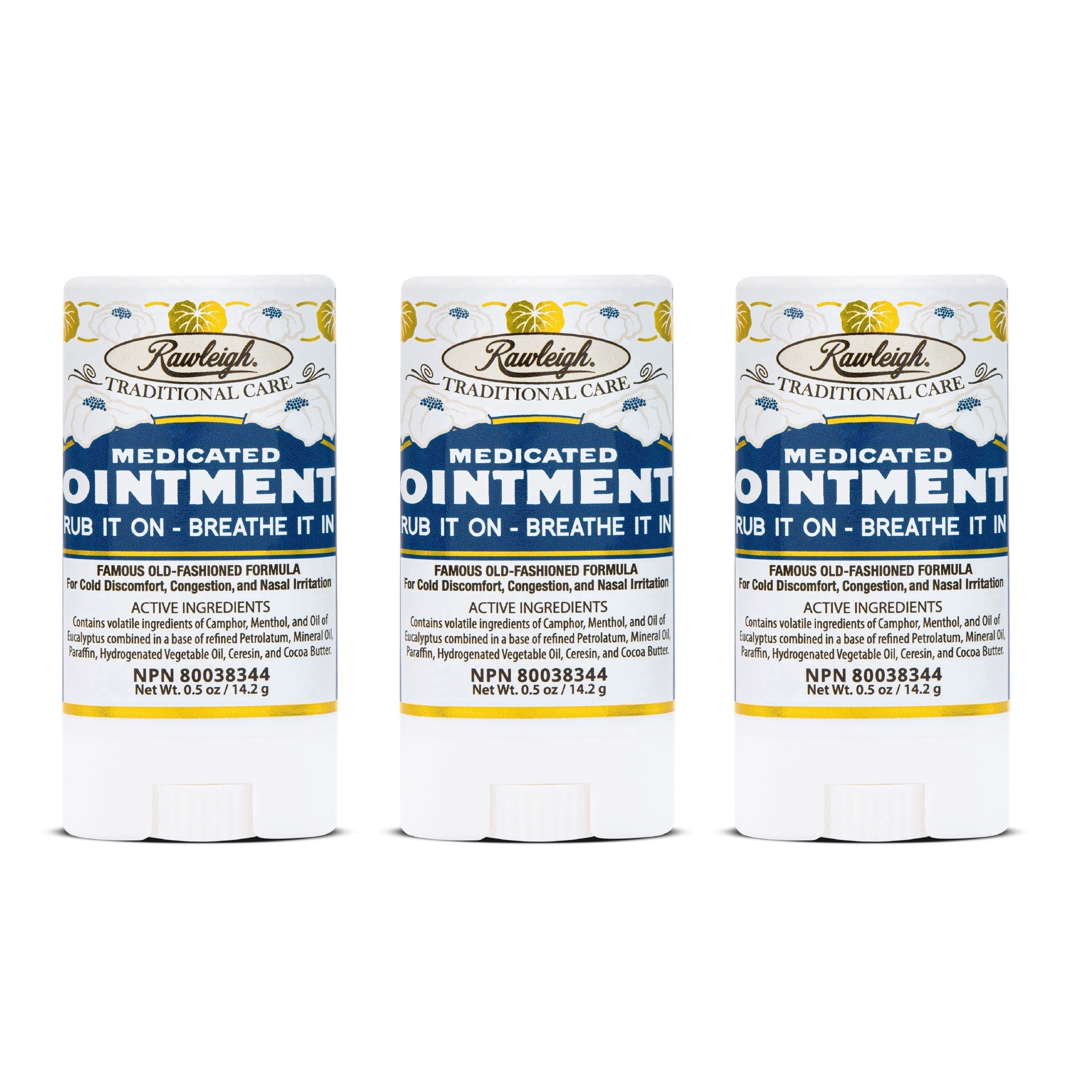 Rawleigh Medicated Ointment Stick, 0.5 oz, 3 Count - Walmart.com