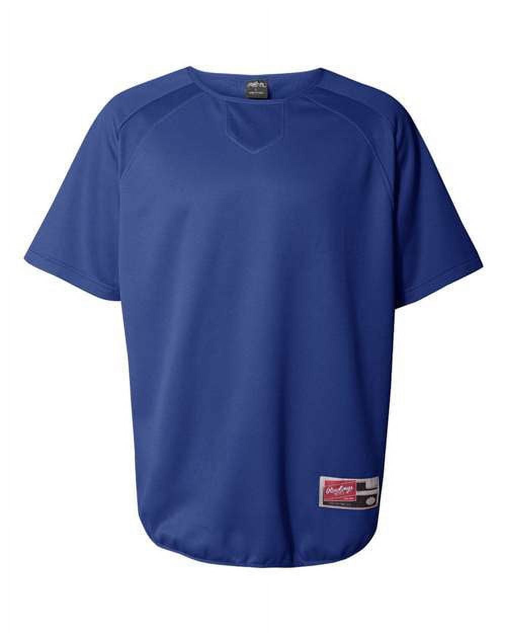 Rawlings 0705 Short Sleeve Flatback Mesh Fleece Pullover Windshirt ...