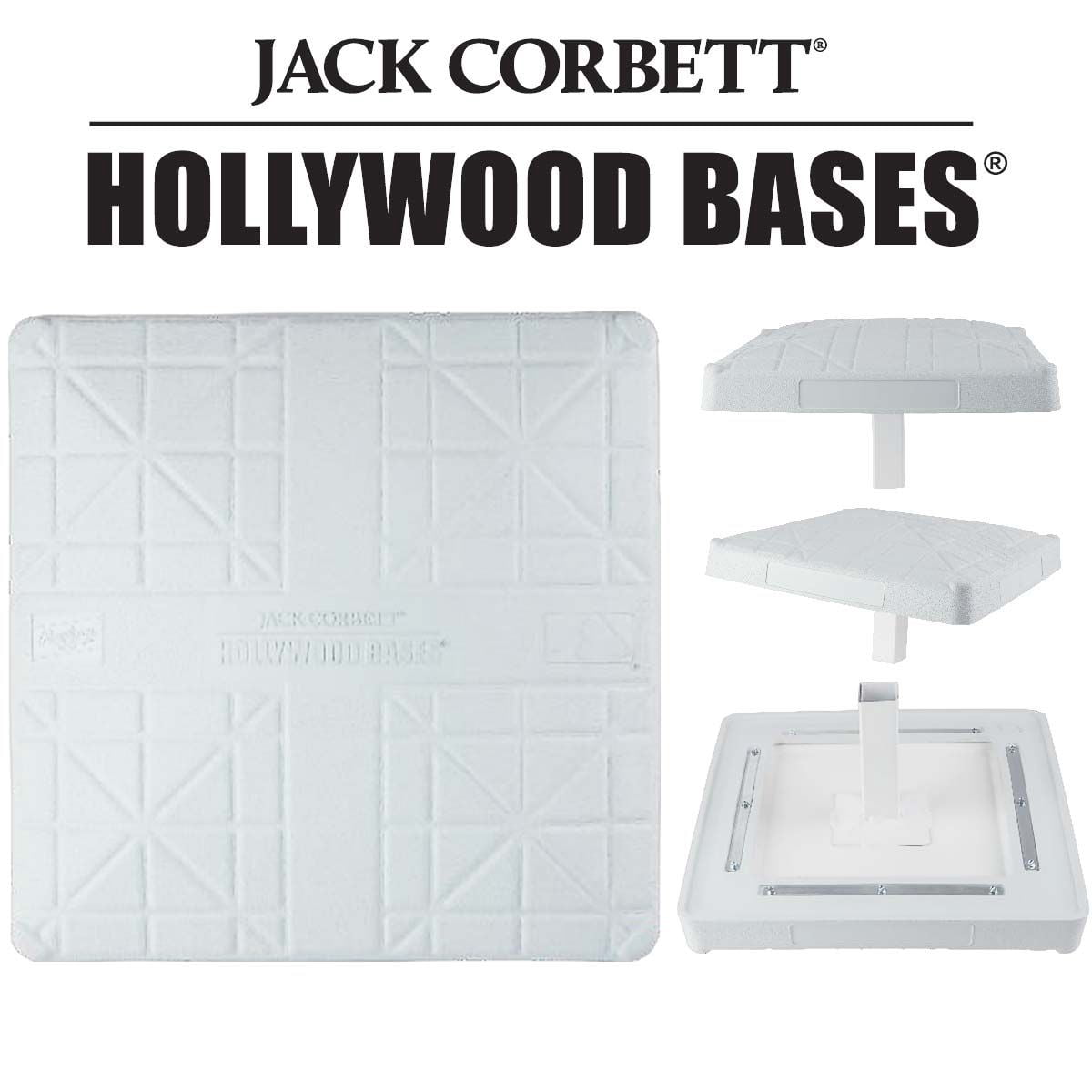 Rawlings 15" Jack Corbett Hollywood Bases Set of 3 Bases - Walmart.com
